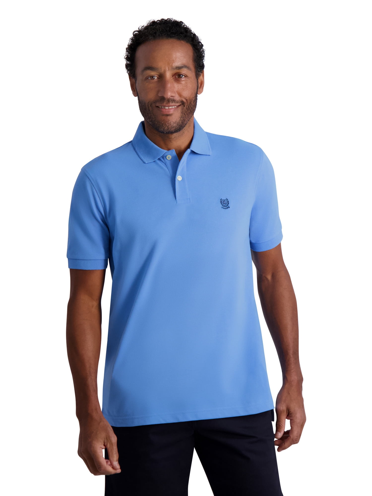 Chaps Men's Classic Fit Solid Pique Polo, Sizes-4XB - Walmart.com