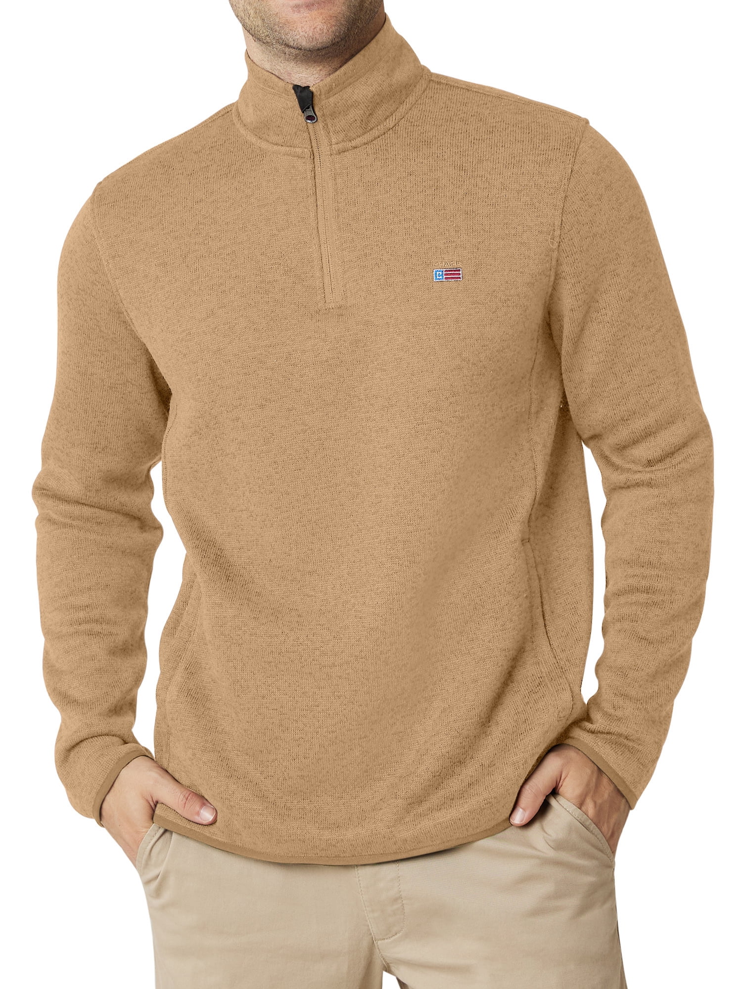 Chaps Men's Coastal Quarter Zip Sweater Fleece -Sizes XS up to 4XB ...
