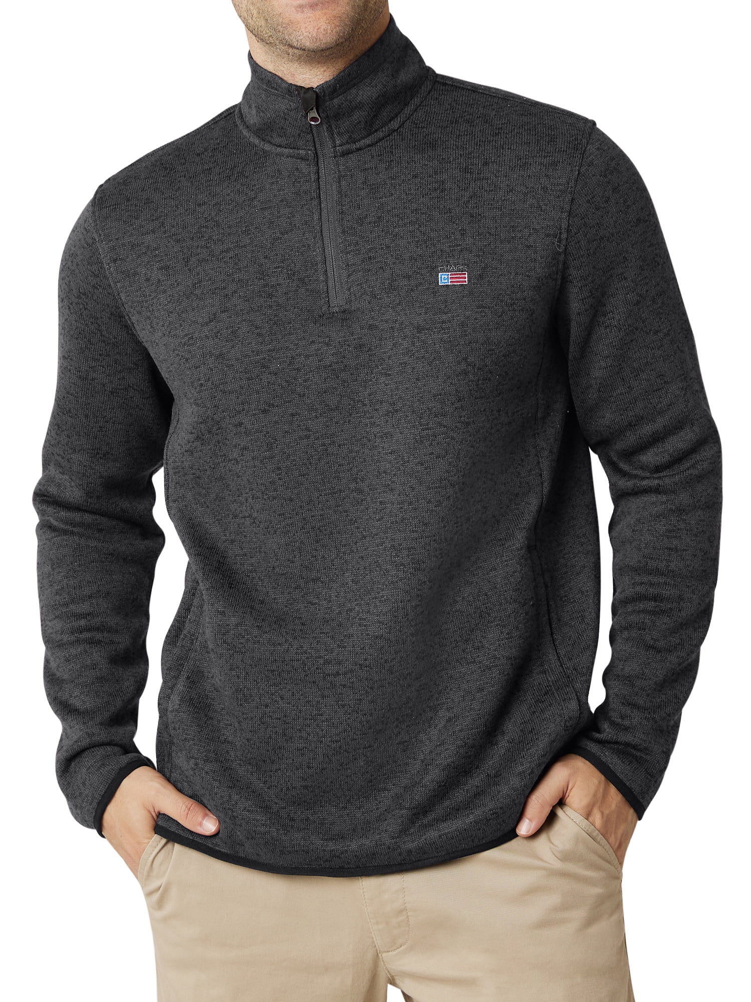Chaps Men's Coastal Quarter Zip Sweater Fleece - XS to 4XB - Heritage ...