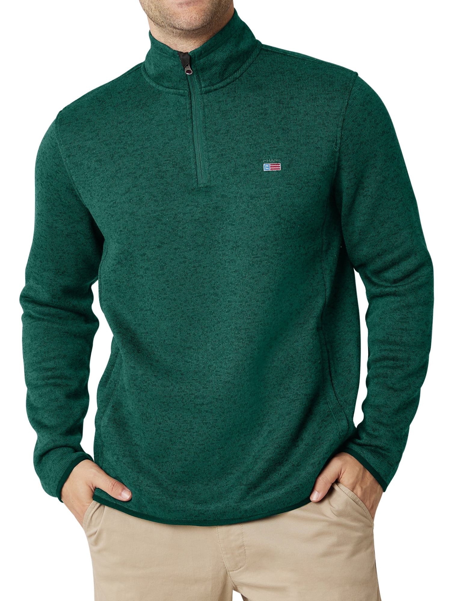 Chaps Men's Coastal Quarter Zip Sweater Fleece -Sizes XS up to 4XB ...