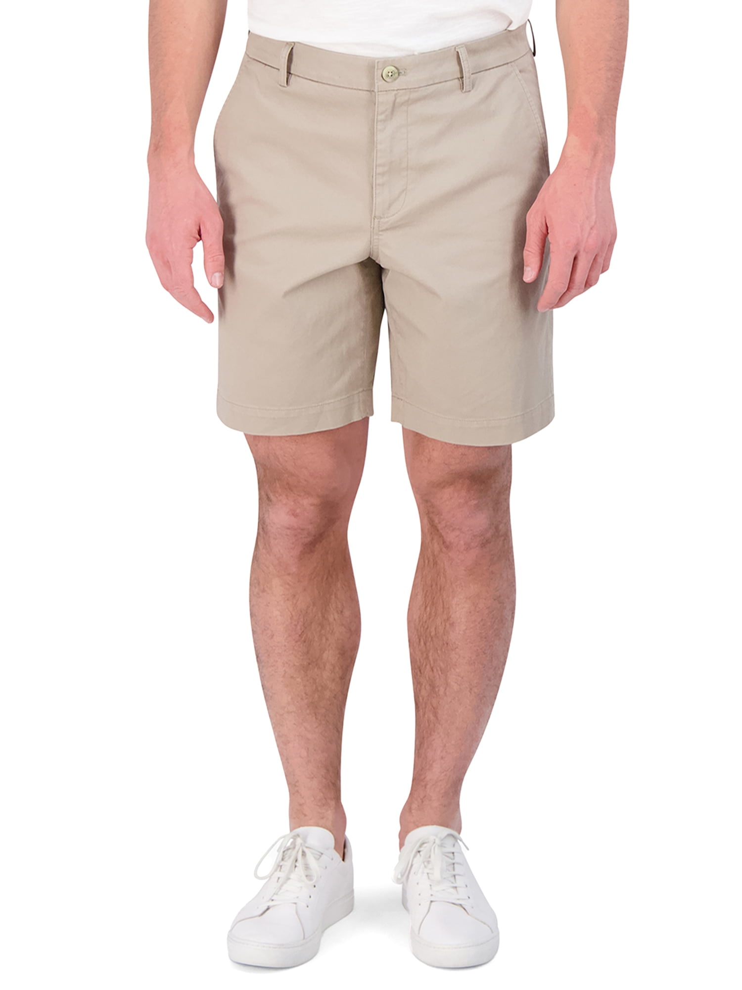 Chaps Men's Coastland Wash Flat-Front Shorts with Stretch 9" Inseam ...