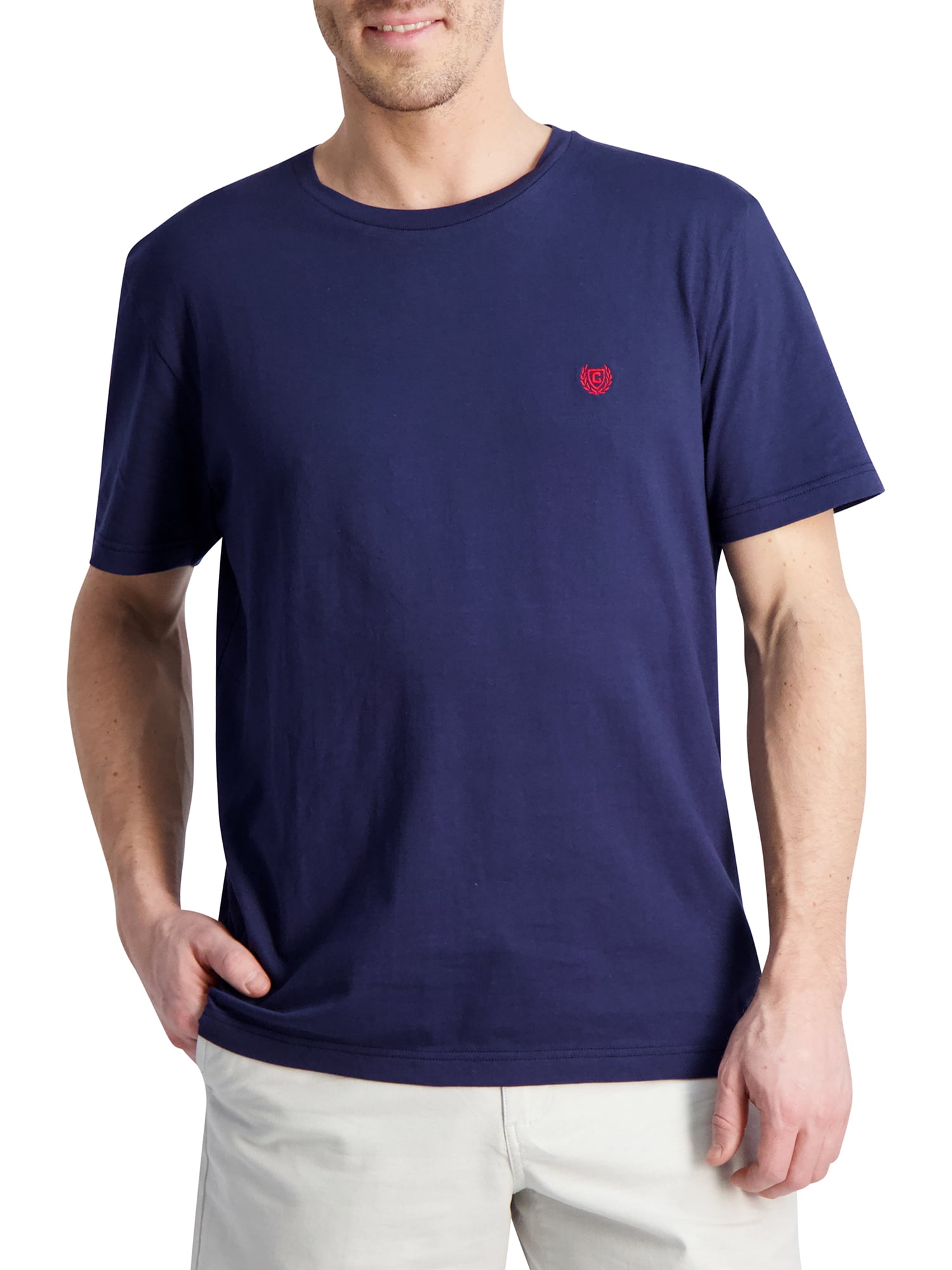 Chaps Men's Cotton Short Sleeve Iconic Crew Neck T-Shirt - Walmart.com