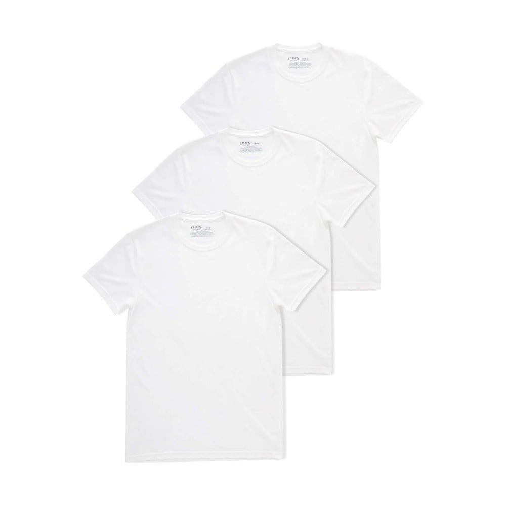 Chaps Men's Crewneck Undershirts - CUCNP3 (WHD, XL) - Walmart Business ...