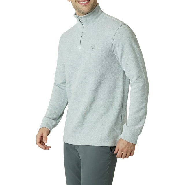 Chaps Men's Flatback Rib Westport Quarter Zip Mockneck Knit- Sizes XS ...