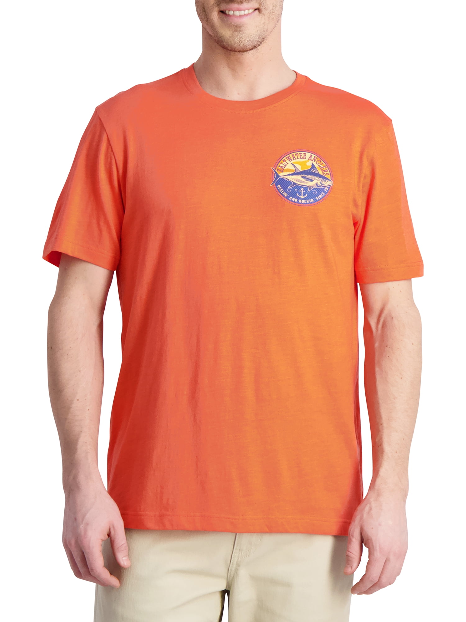 Chaps Men's Graphic Crewneck Tee with Short Sleeves - Walmart.com