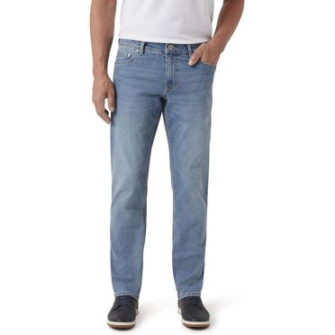 Chaps Men's Relaxed Fit Jeans - Straight Leg Stretch Comfort Denim ...