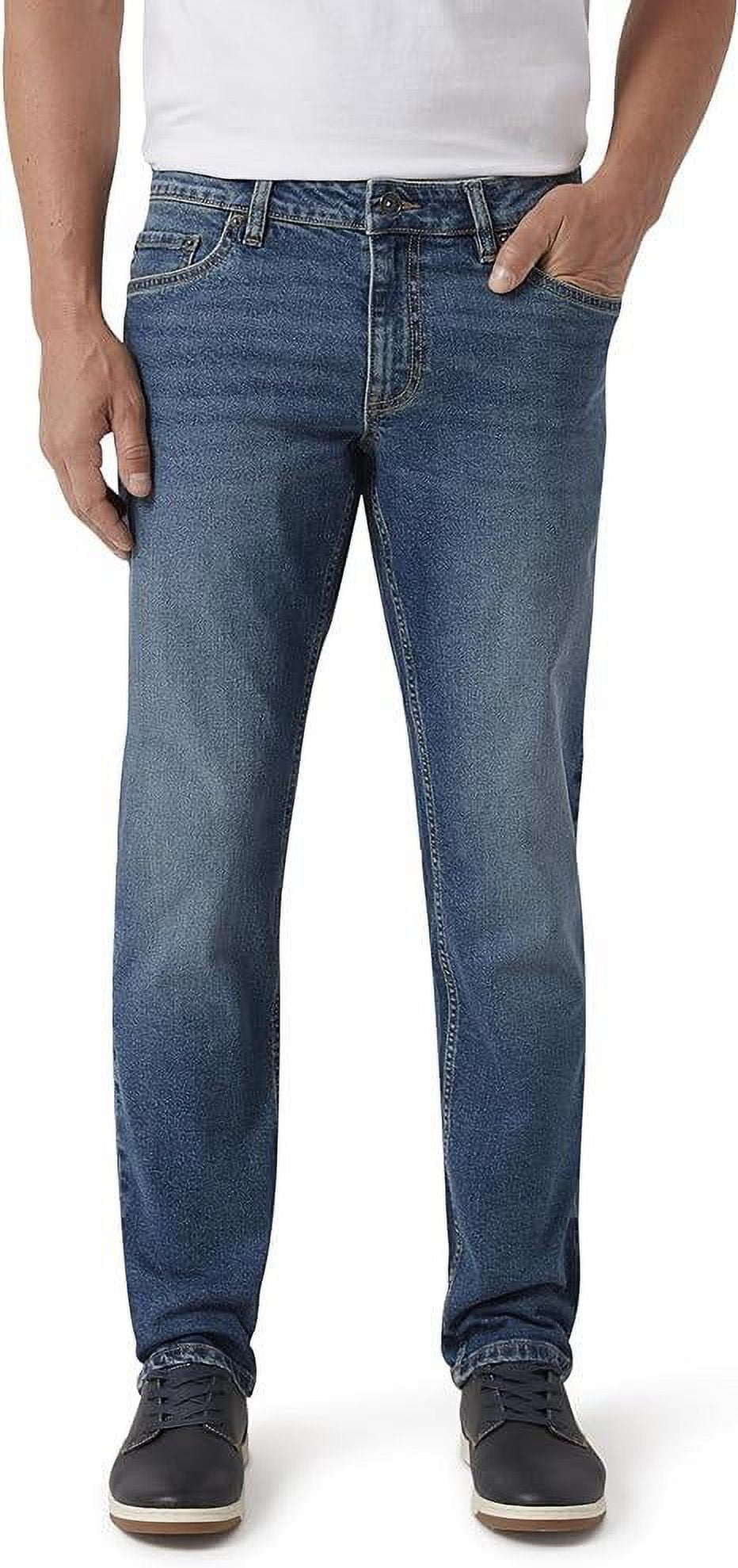 Chaps Men's Jeans - Regular Fit Straight Leg Jeans - Comfort Stretch ...