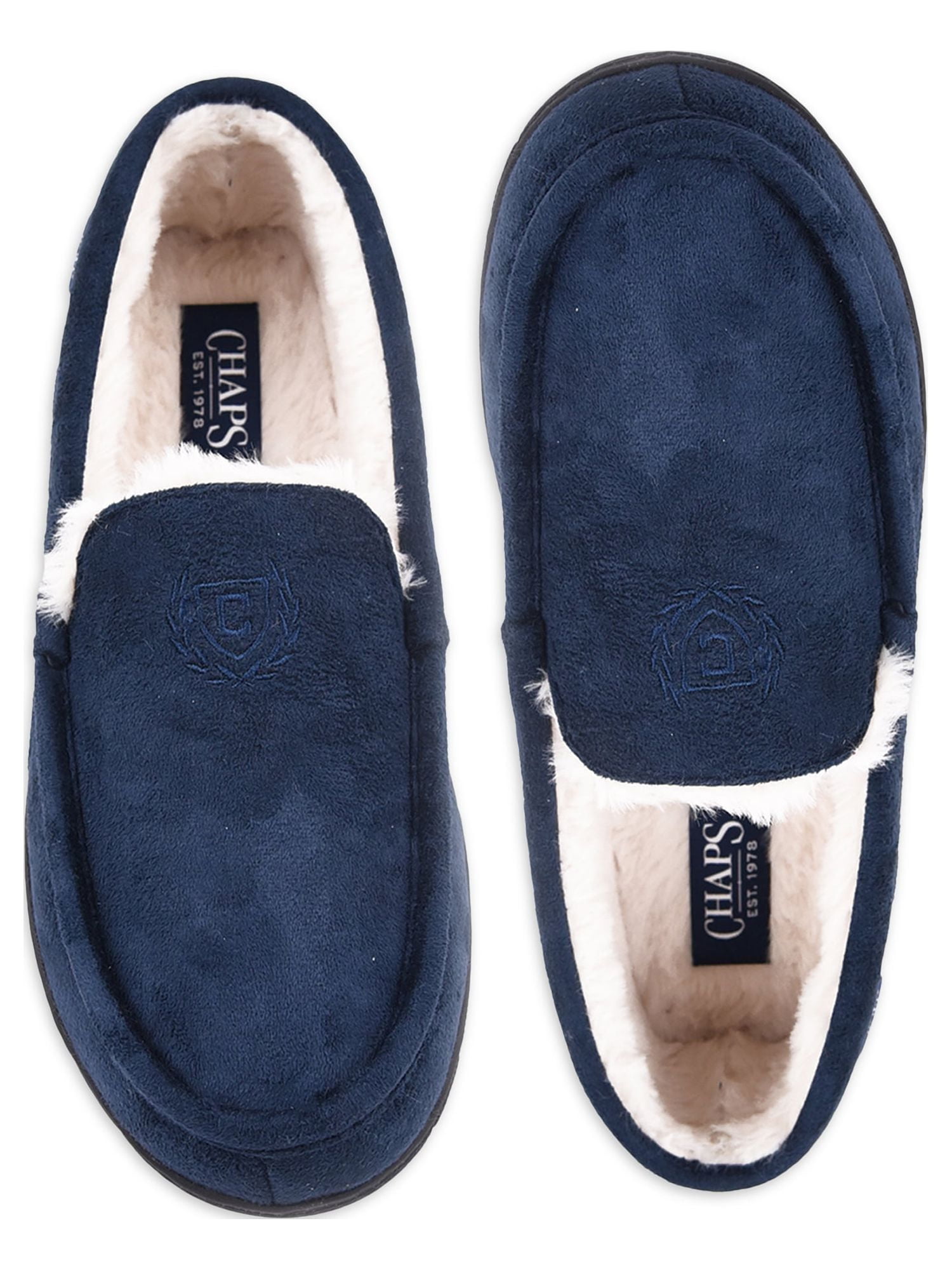 Chaps Men's Microsuede Slopes Moccasin Slipper - Walmart.com