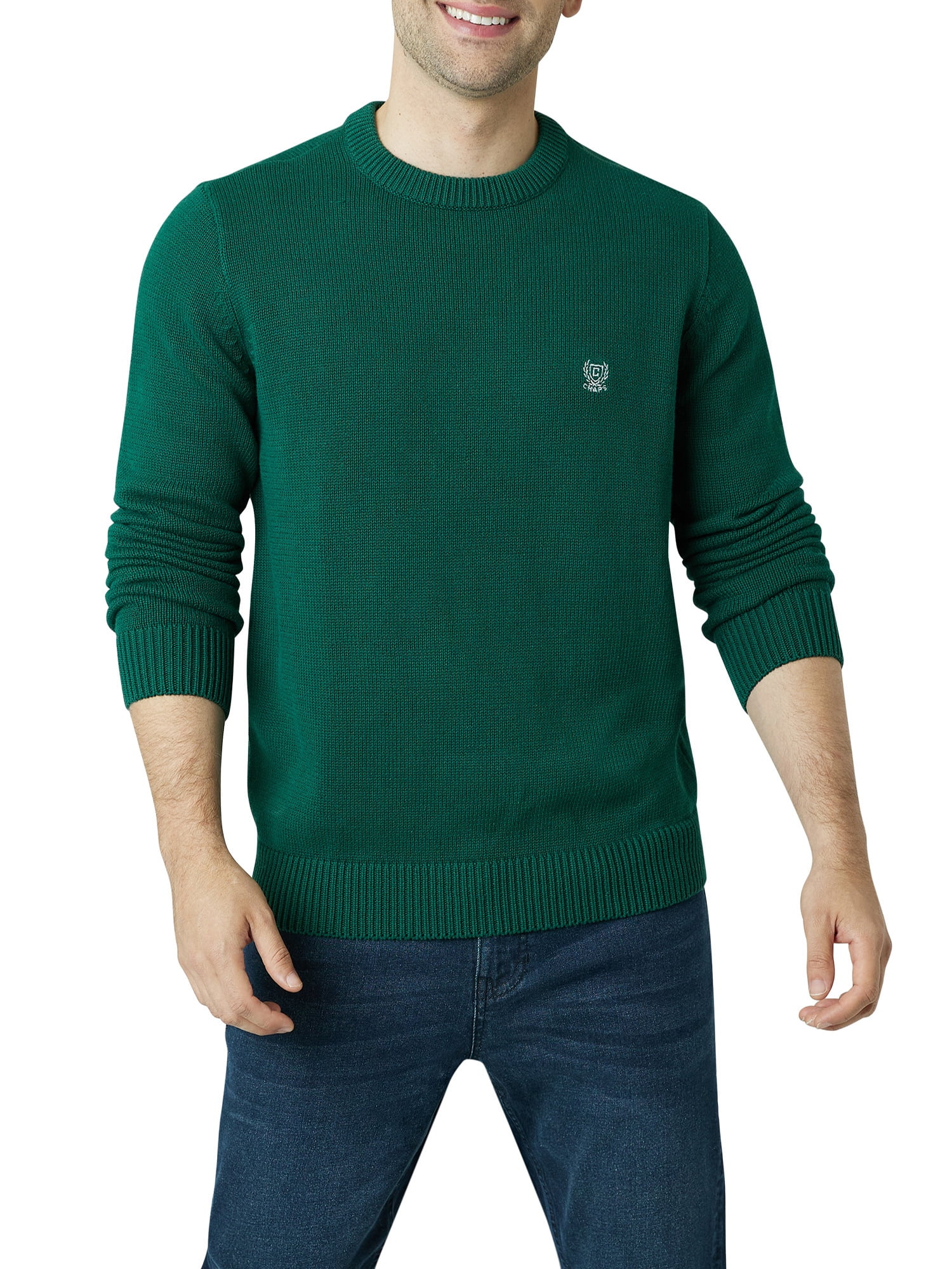 Chaps Men's Original Cotton Crewneck Sweater- Sizes XS up to 4XB ...