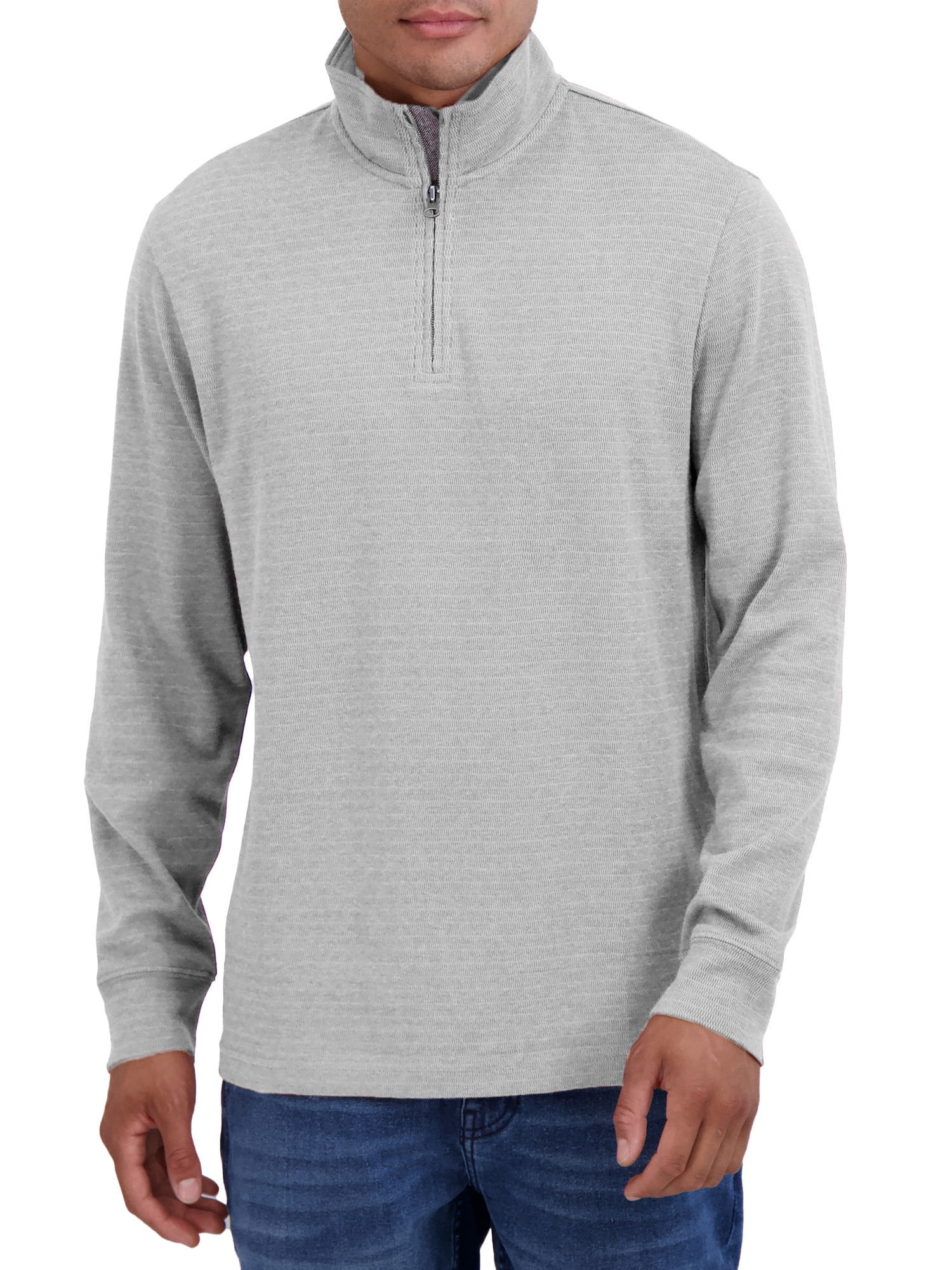 Chaps Men's Rice Knit Stamford Quarterzip Mockneck Knit -Sizes XS up to ...