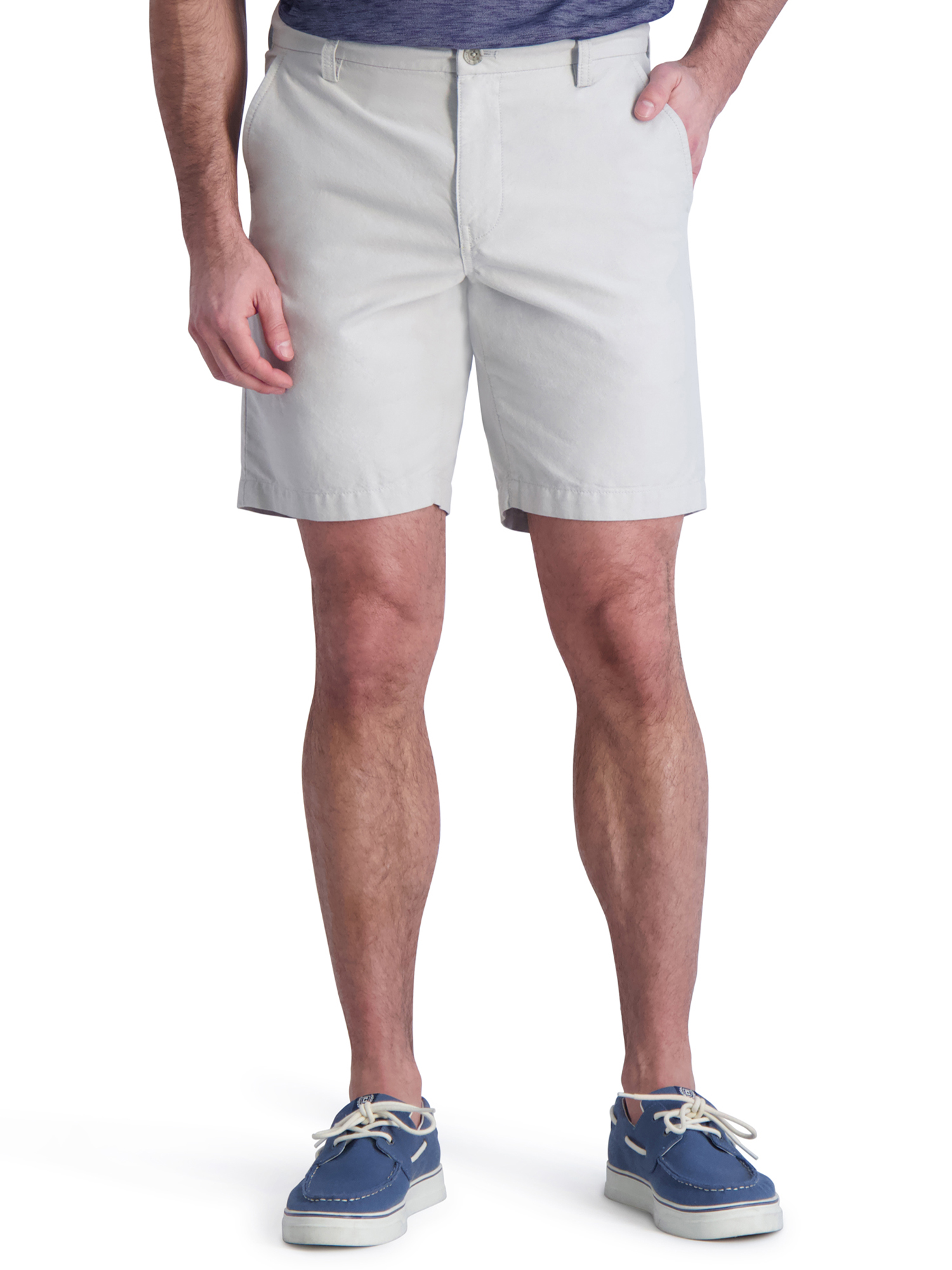 Chaps Men's Coastland Wash Flat-Front Shorts with Stretch 9" Inseam ...