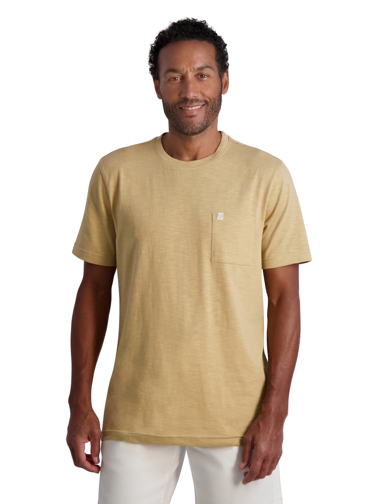 Chaps Men's Short Sleeve Slub Pocket Tee, Sizes XS-4XB - Walmart.com