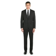 Chaps Flat Front Men's Solid Classic Fit Tailored Suit Separate Pant ...