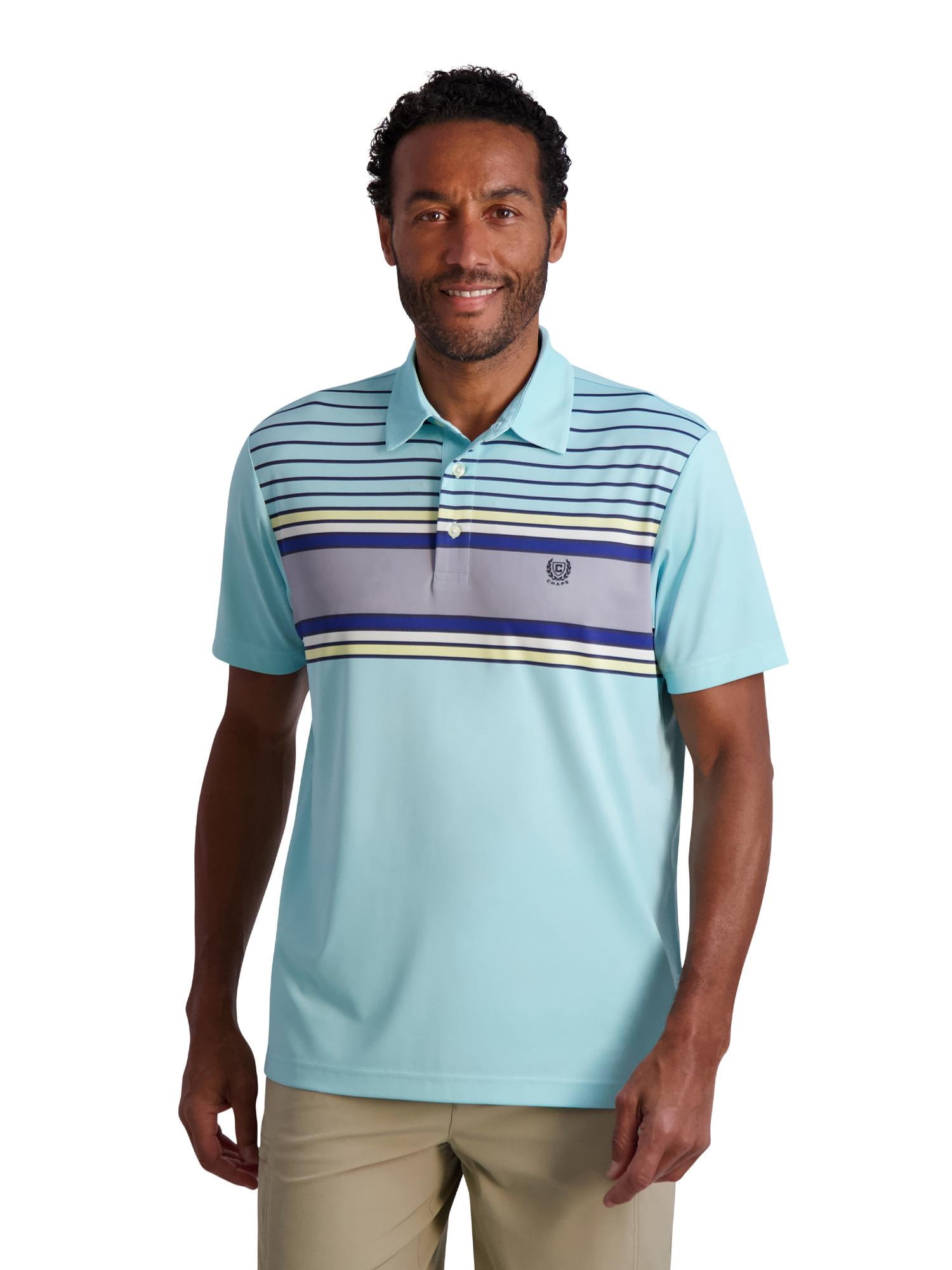 Chaps Men's Varsity Stripe Golf Polo - Sizes S up to 3XL - Walmart.com