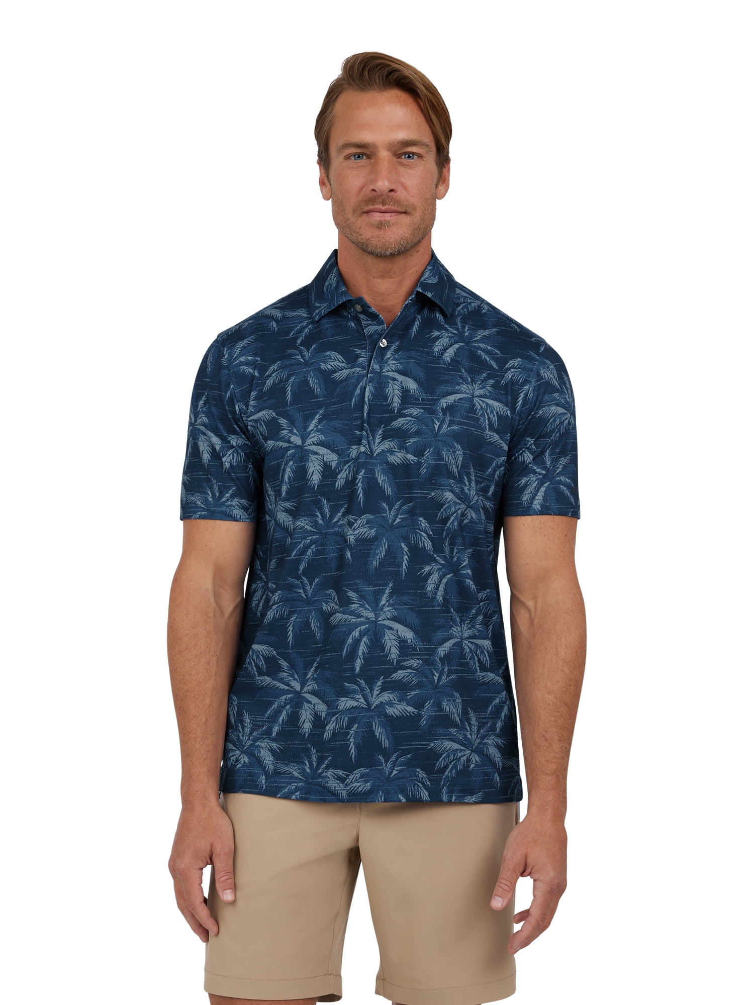 Chaps Men's and Big Men's Everyday Performance Printed Polo Shirt ...