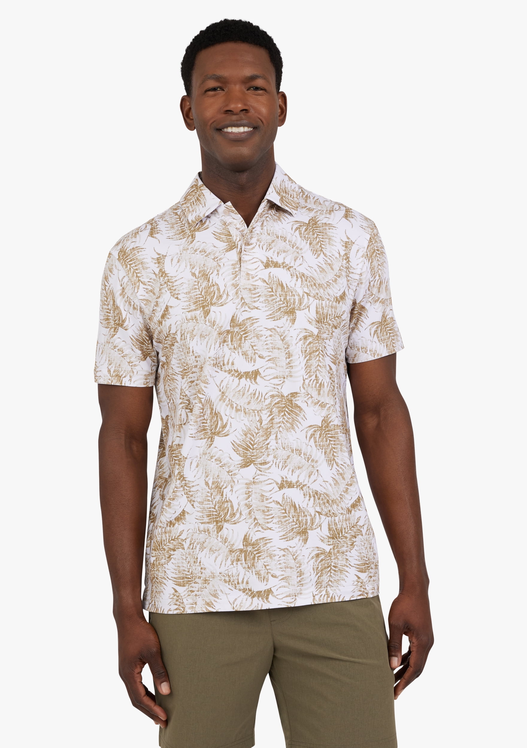 Chaps Men's and Big Men's Everyday Performance Printed Polo Shirt ...