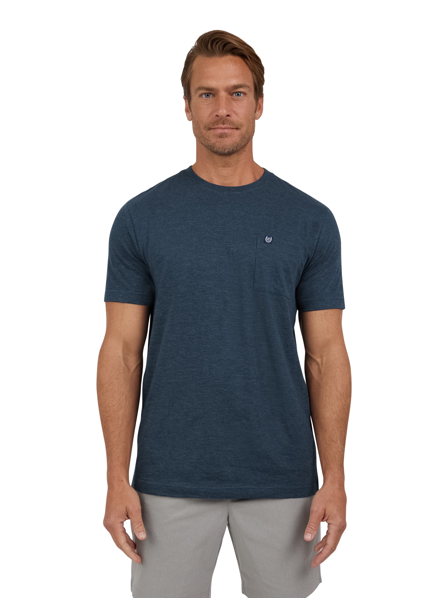 Chaps Men's and Big Men's Seacoast Wash Slub Pocket T-Shirt, Sizes S ...