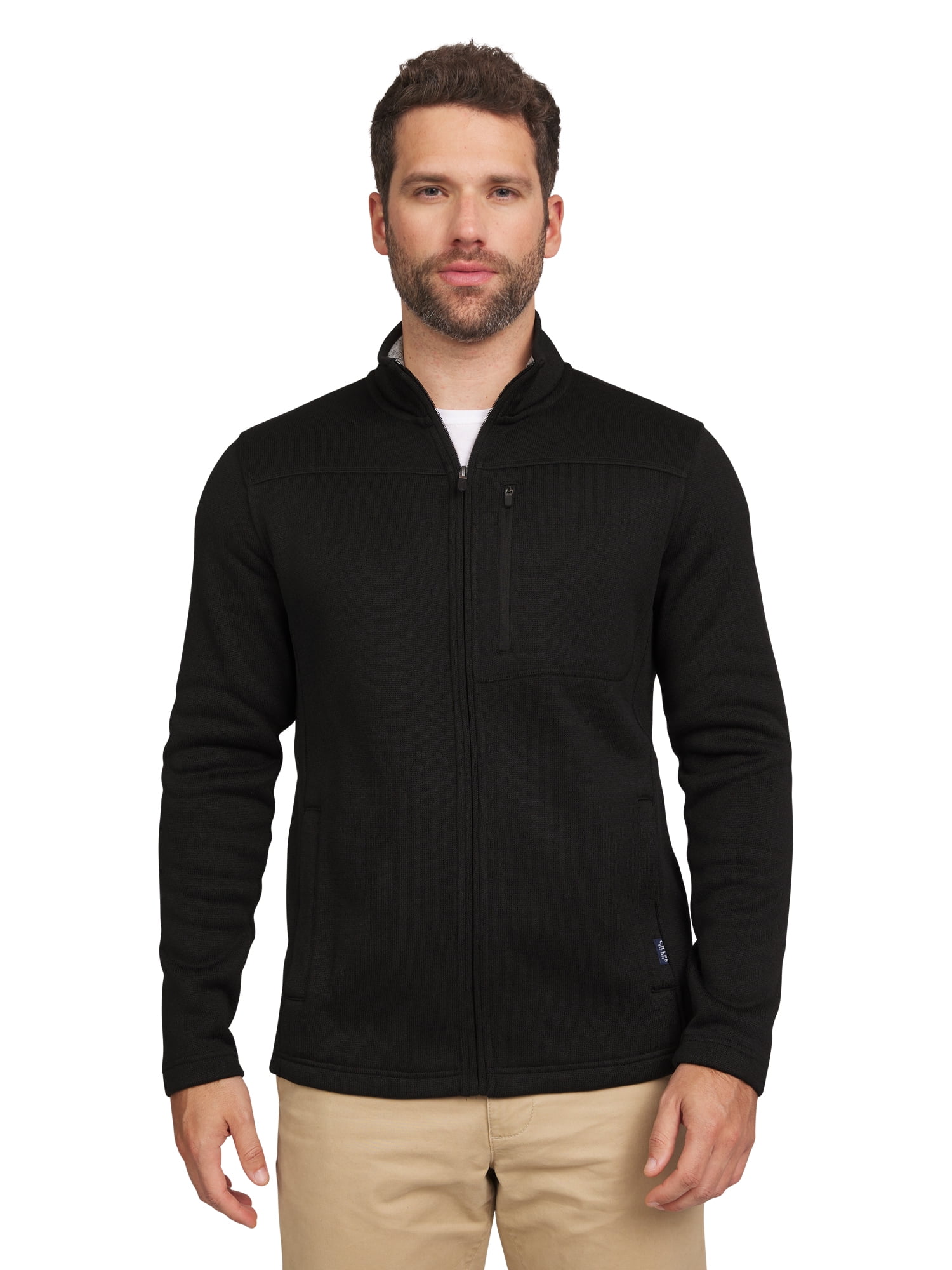 Chaps men's Full Zip Fleece Sweater Jacket - Sizes S-2XL - Walmart.com
