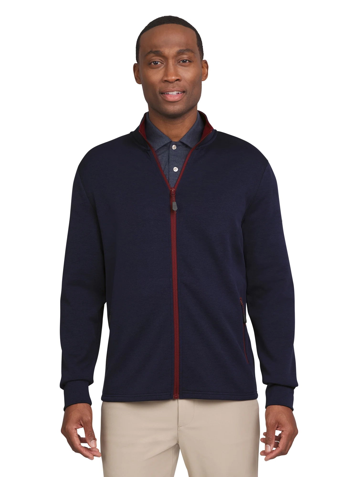 Chaps Golf Mens & Big Men's Performance Fleece Full-Zip Jacket, Sizes S ...