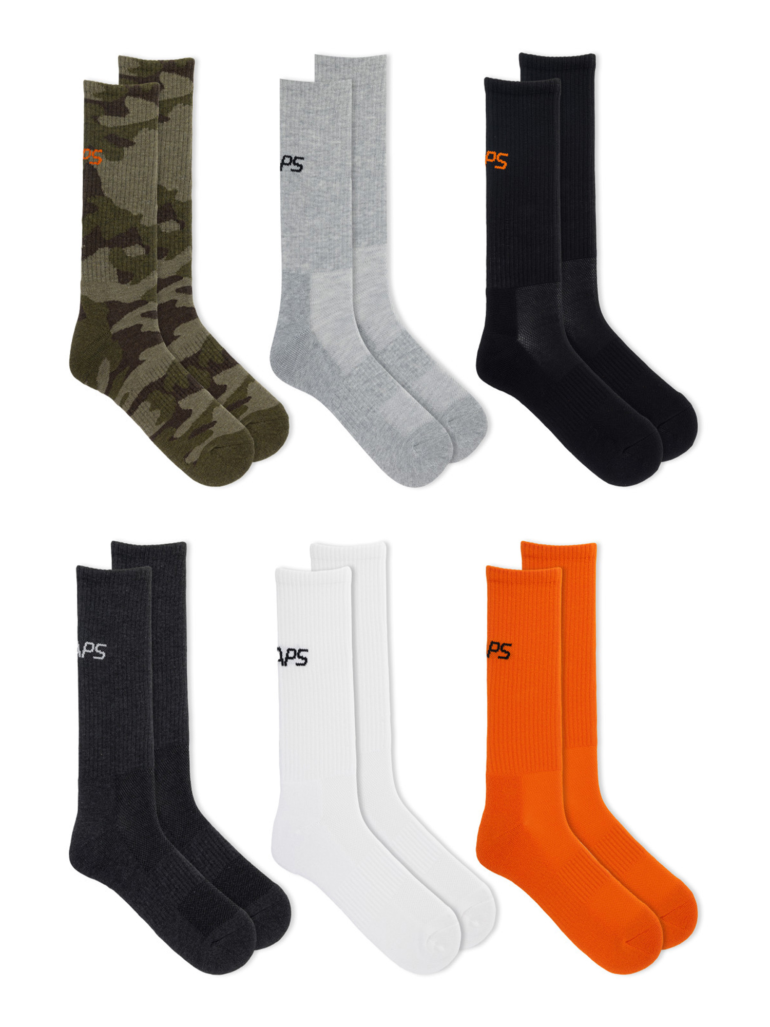 Chaps Sport Men's Multi Color Stripe Ankle Socks 6-Pair Pack - Walmart.com