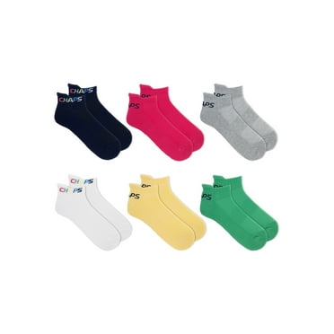 Chaps Sport men's Color Stripe Ankle Socks - 6-Pack - Walmart.com