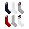 Chaps Sport Men's Multi Color Stripe Crew Socks 6-Pair Pack - Walmart.com