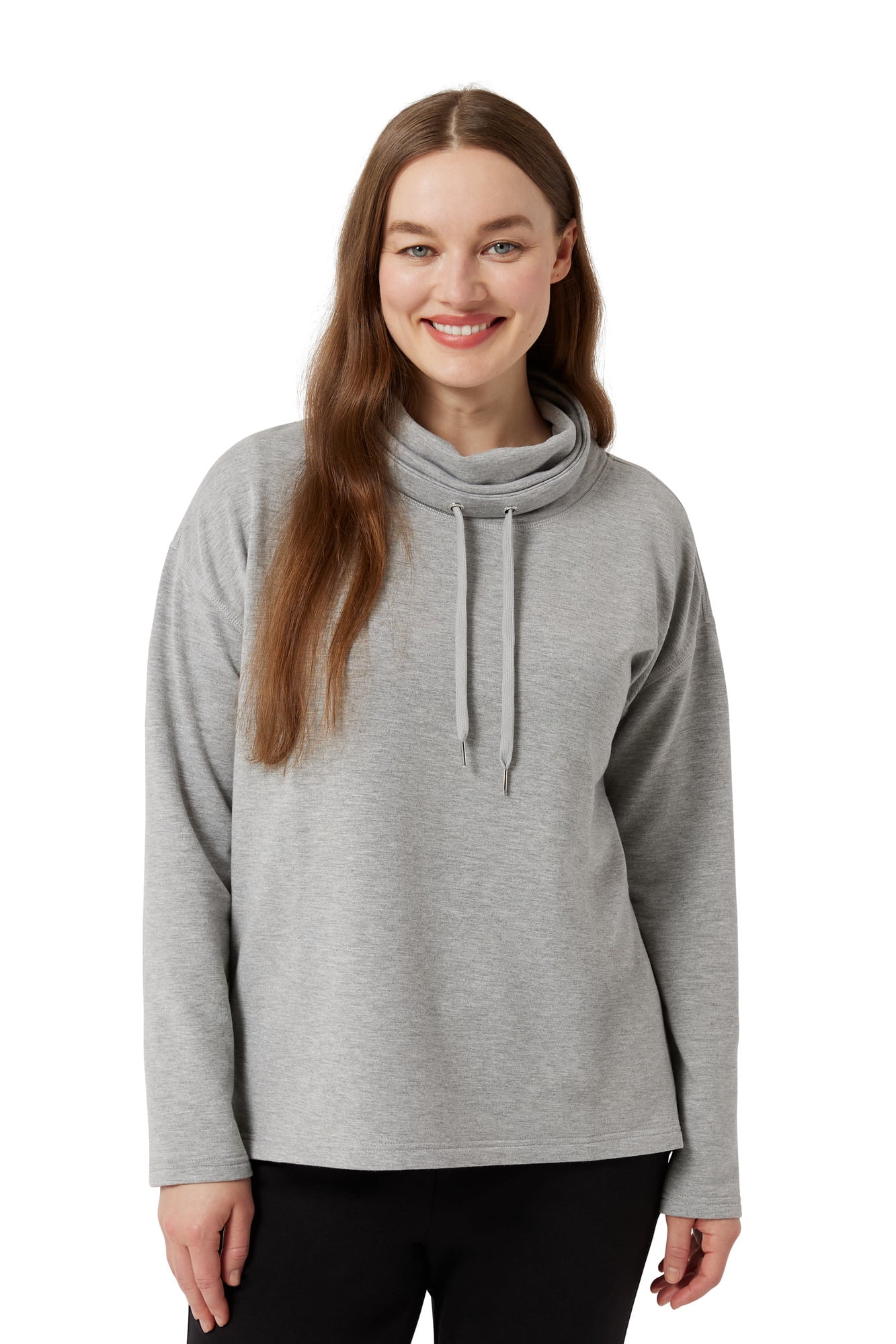 Chaps Women's Funnel Neck Pullover Top - Walmart.com