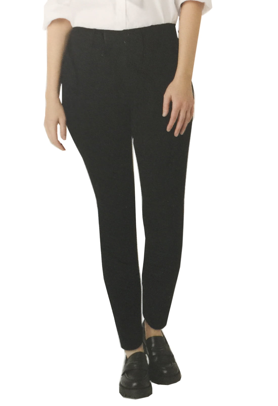 Chaps Women's Stretch Trouser Pants (Black, 12) - Walmart.com