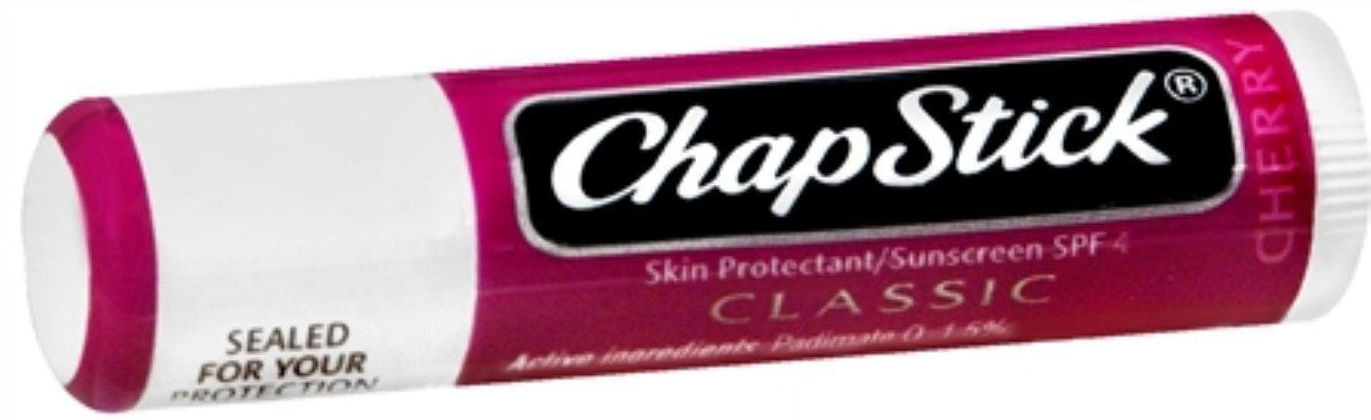 Chapstick Classic (1 Box Of 12 Sticks, 12 Total Sticks, Cherry Flavor ...