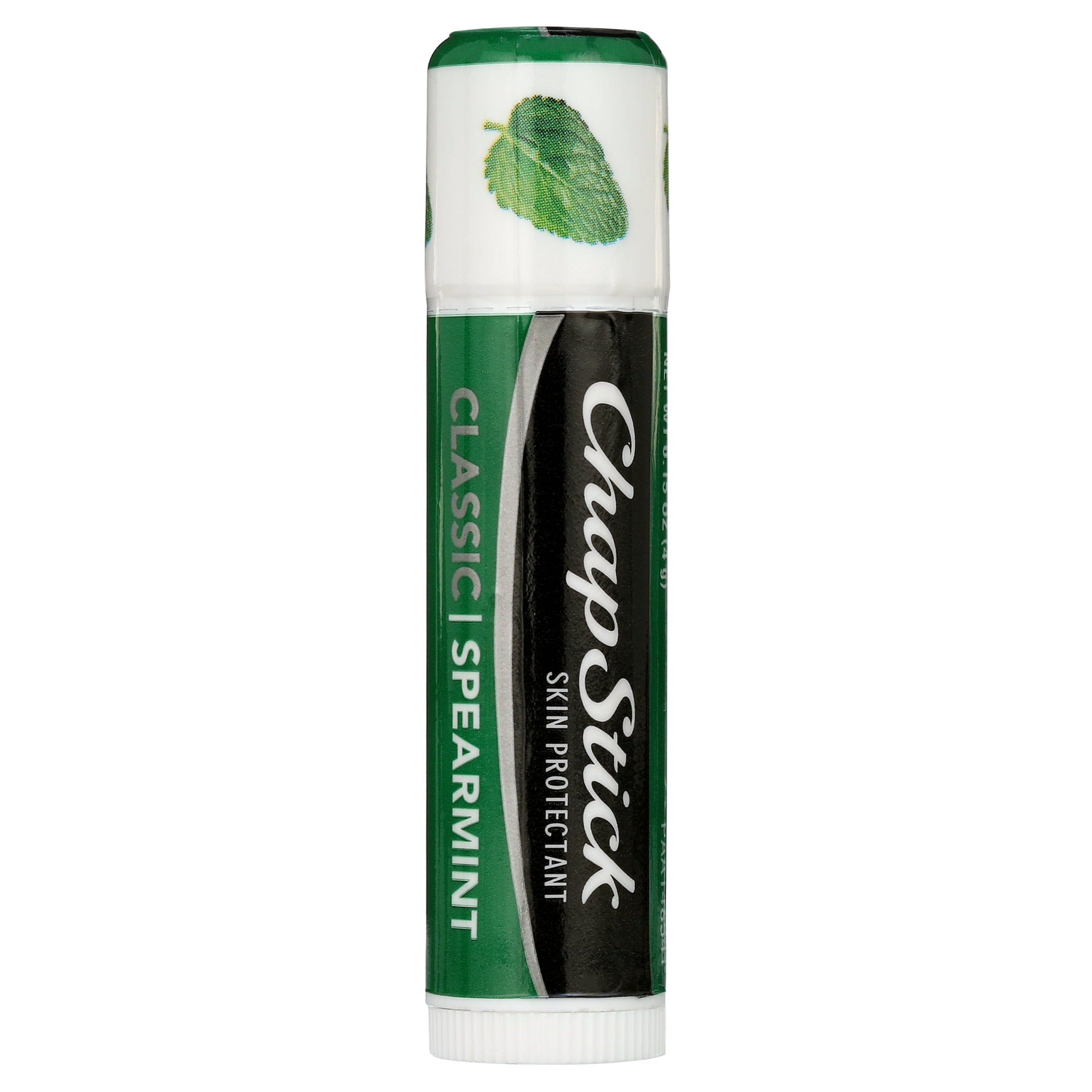 ChapStick Classic Spearmint Flavor Lip Balm Tube, 0.15 Ounce, Skin ...