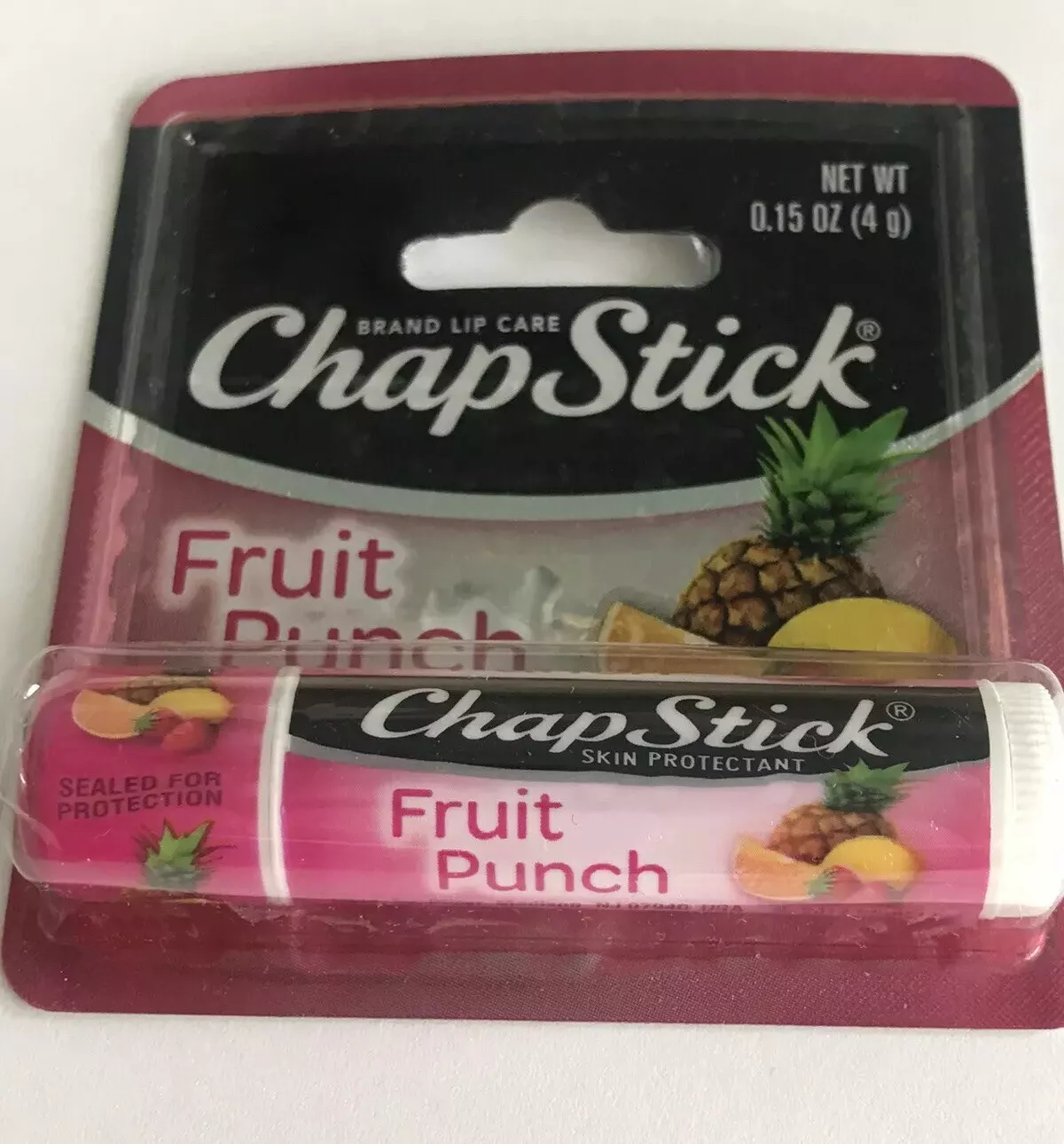 Chapstick Fruit Punch Lip Balm 0.15 Oz.Newsealed + Carded Htf ...