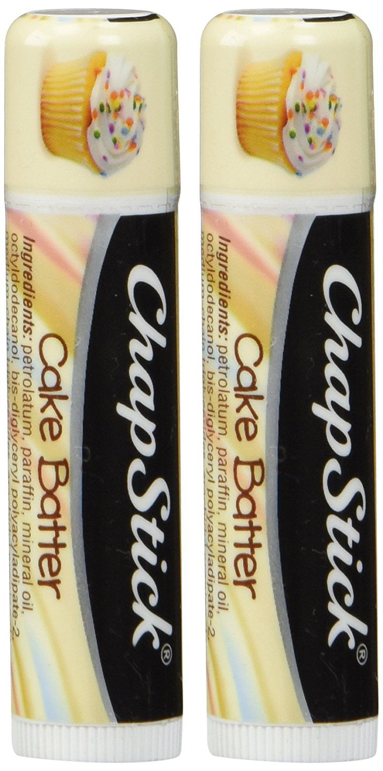 ChapStick Cake Batter Lip Balm Moisturizing Lip Care Stick, Flavored ...