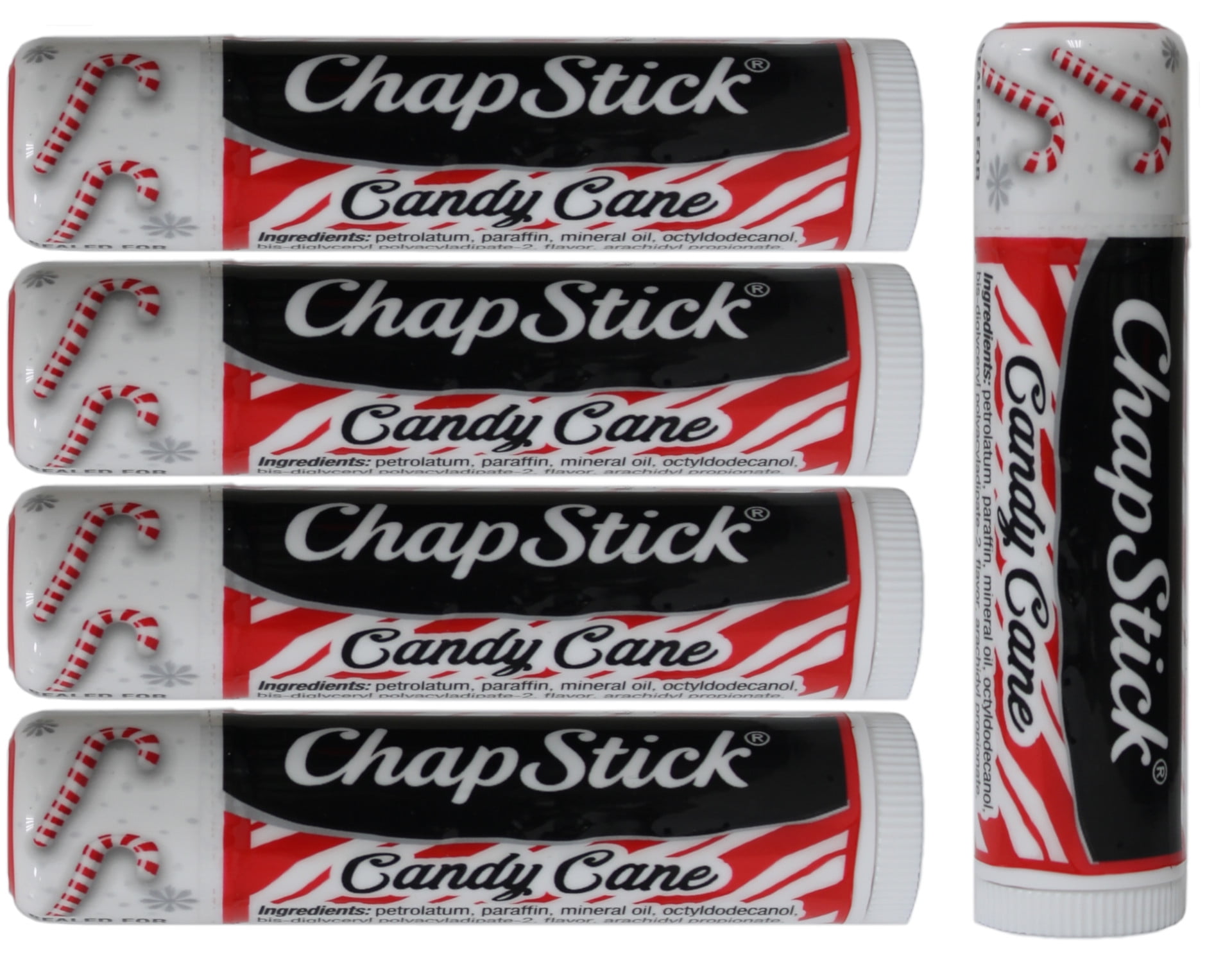 Chapstick Limited Edition Candy Cane Flavor Lip Balm 0.15 Ounce (4 ...