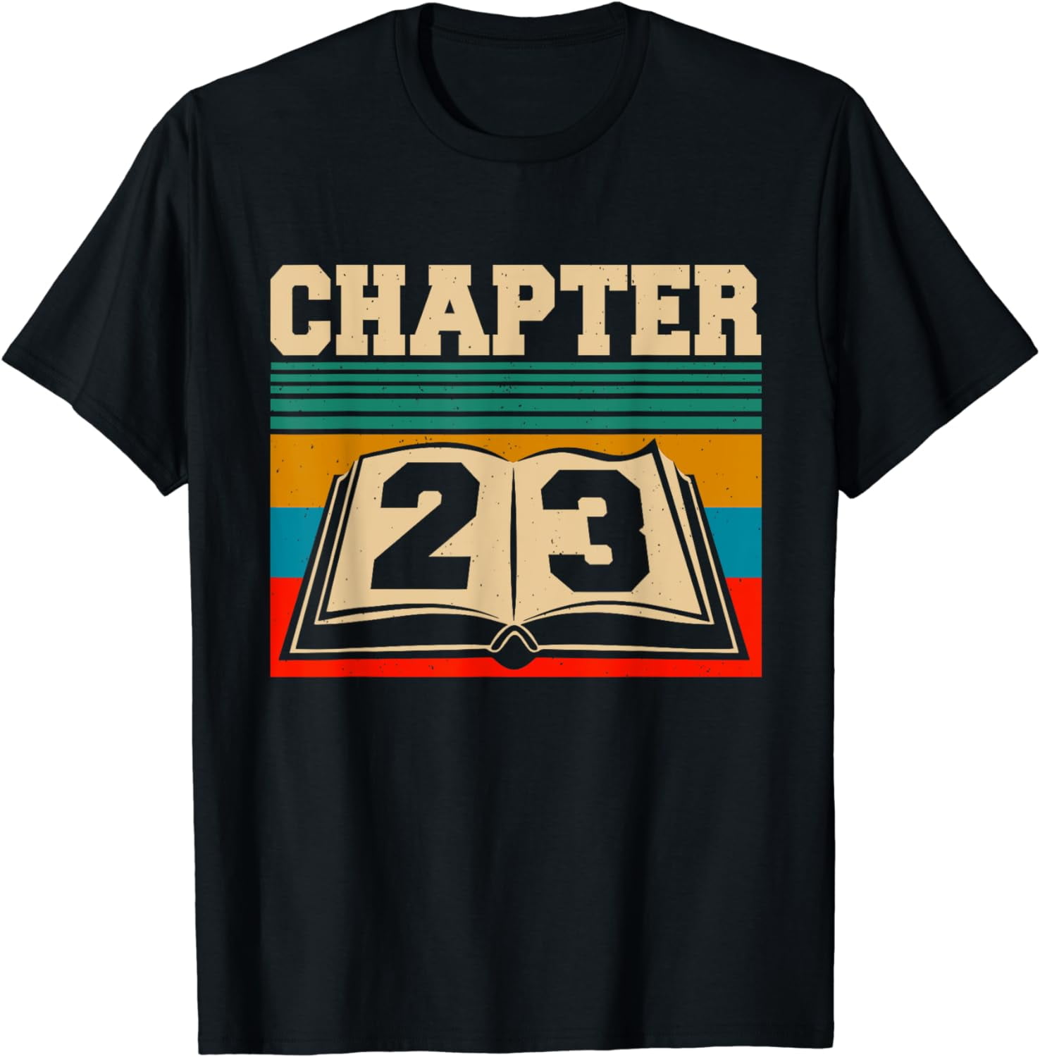 Chapter 23 Book Reading Vintage 23 Year Old 23th Birthday T-Shirt ...