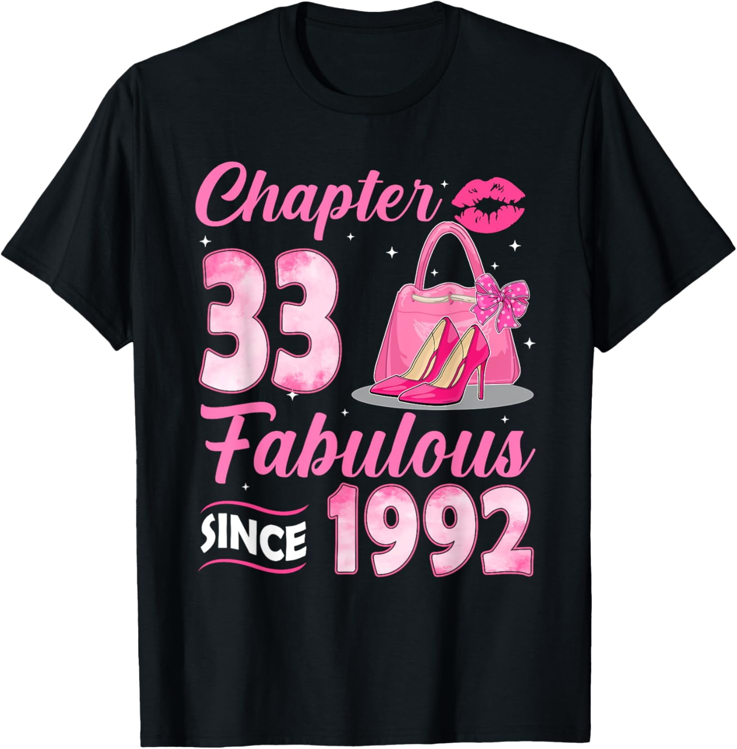 Chapter 33 Fabulous Since 1992 33rd Birthday 33 Year Old T-Shirt ...