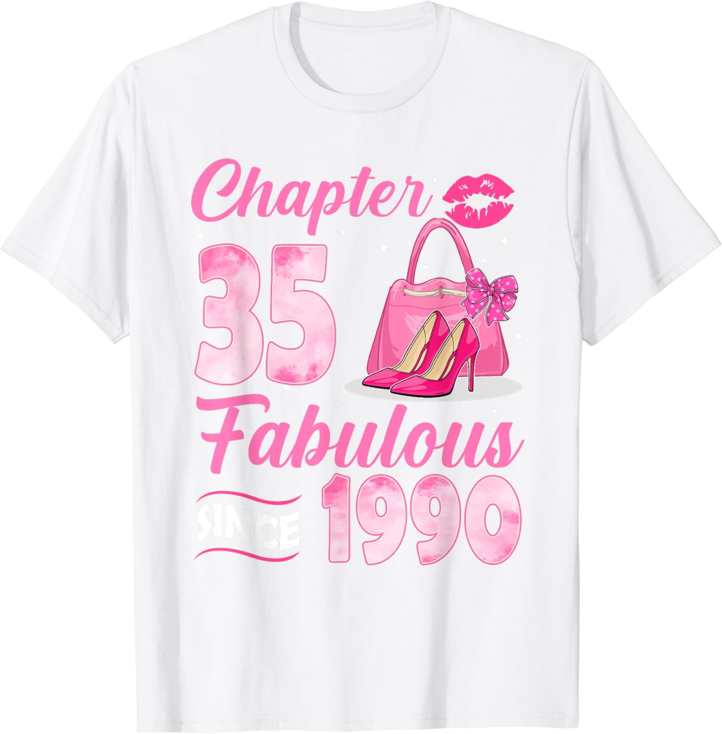 Chapter 35 Fabulous Since 1990 35th Birthday 35 Year Old T-Shirt ...