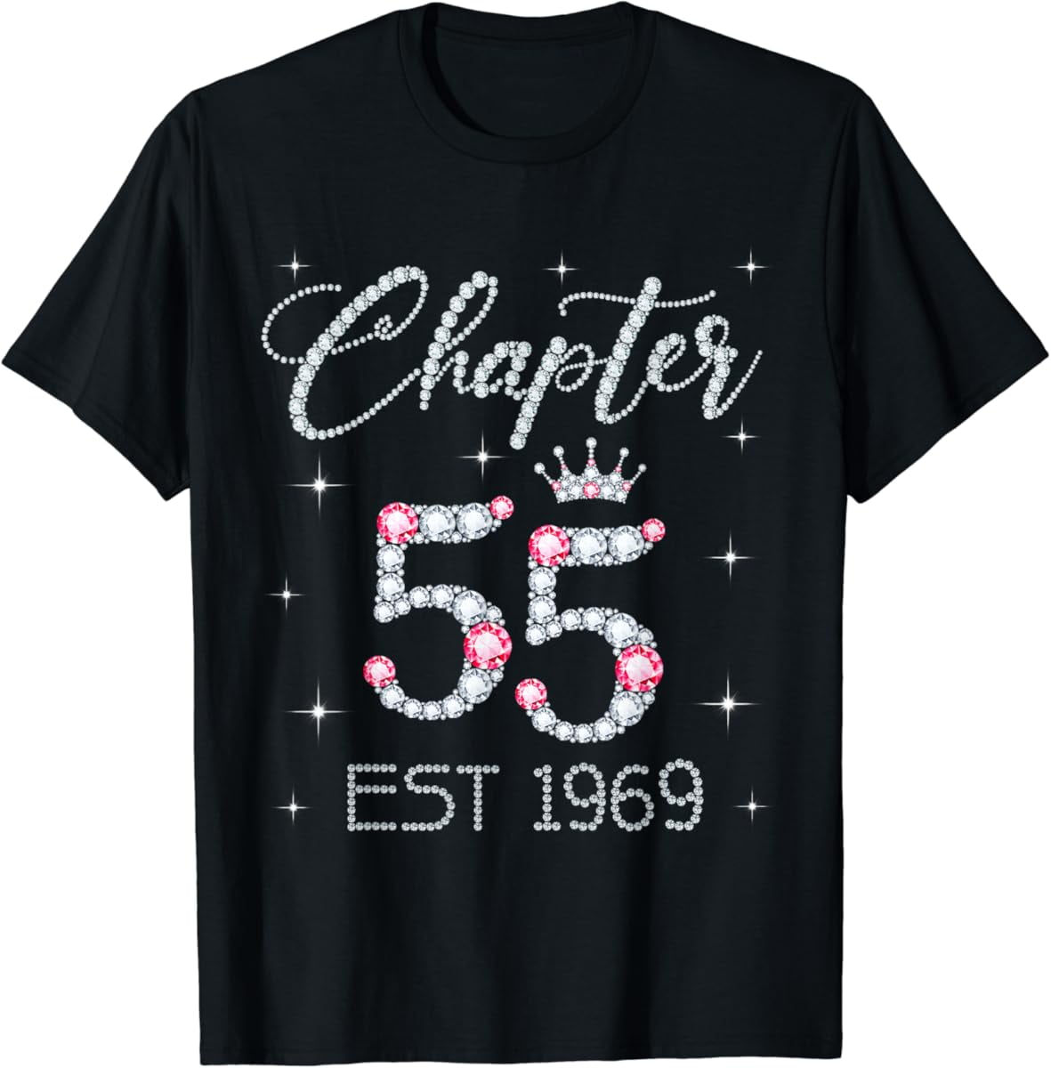 Chapter 55 Est 1969 55Th Birthday Tee Gift For Women Ladies Unisex Men ...