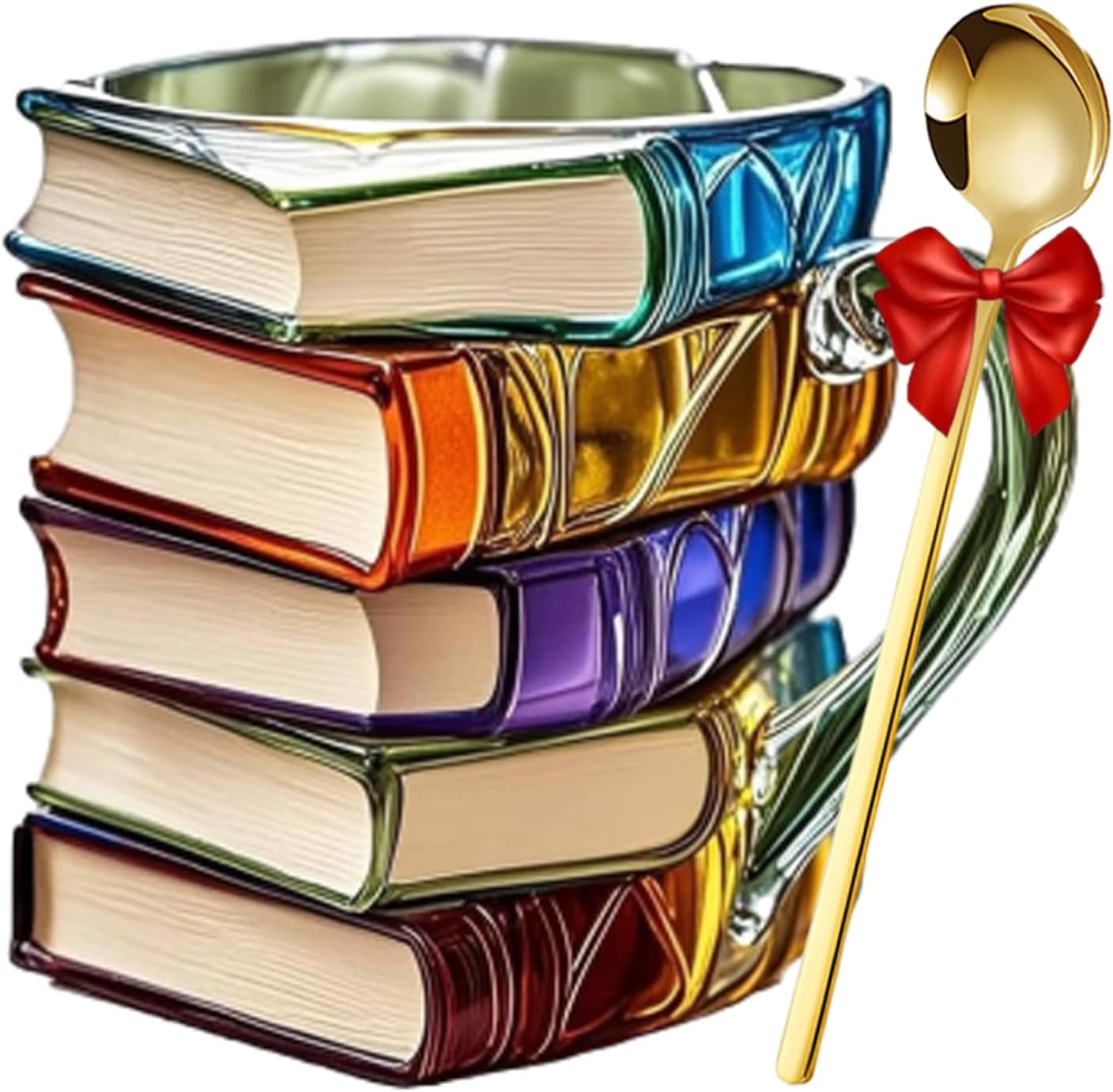 Chapter Book Mug, Handcrafted 3D Painted Coffee Book Mugs for Books ...
