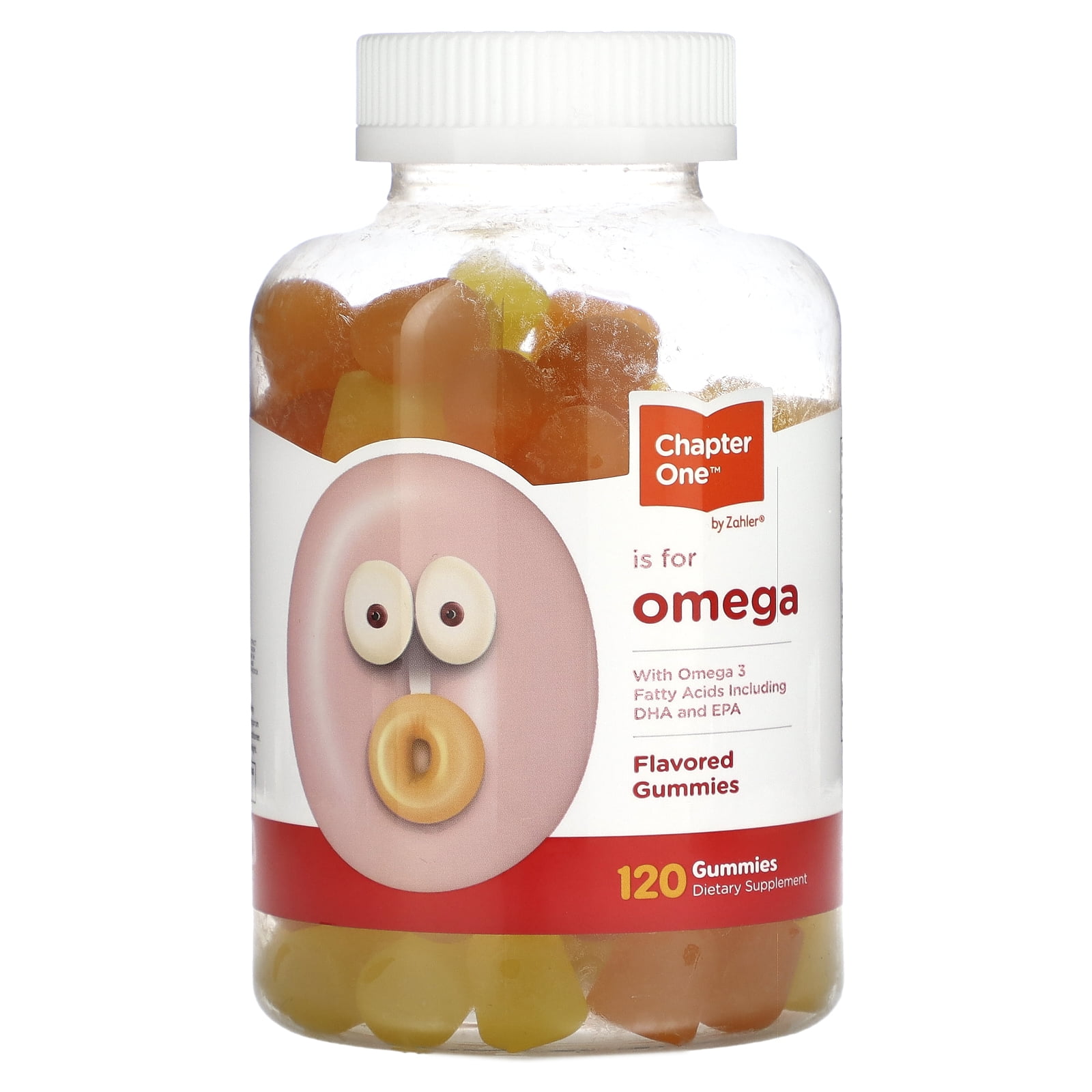 Chapter One Omega Gummies with Omega 3 Fatty Acids EPA & DHA, Flavored ...