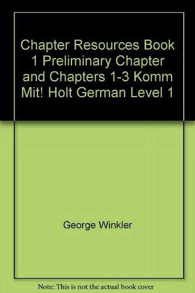 Pre-Owned Chapter Resources Book 1 Preliminary Chapter and Chapters 1-3 ...