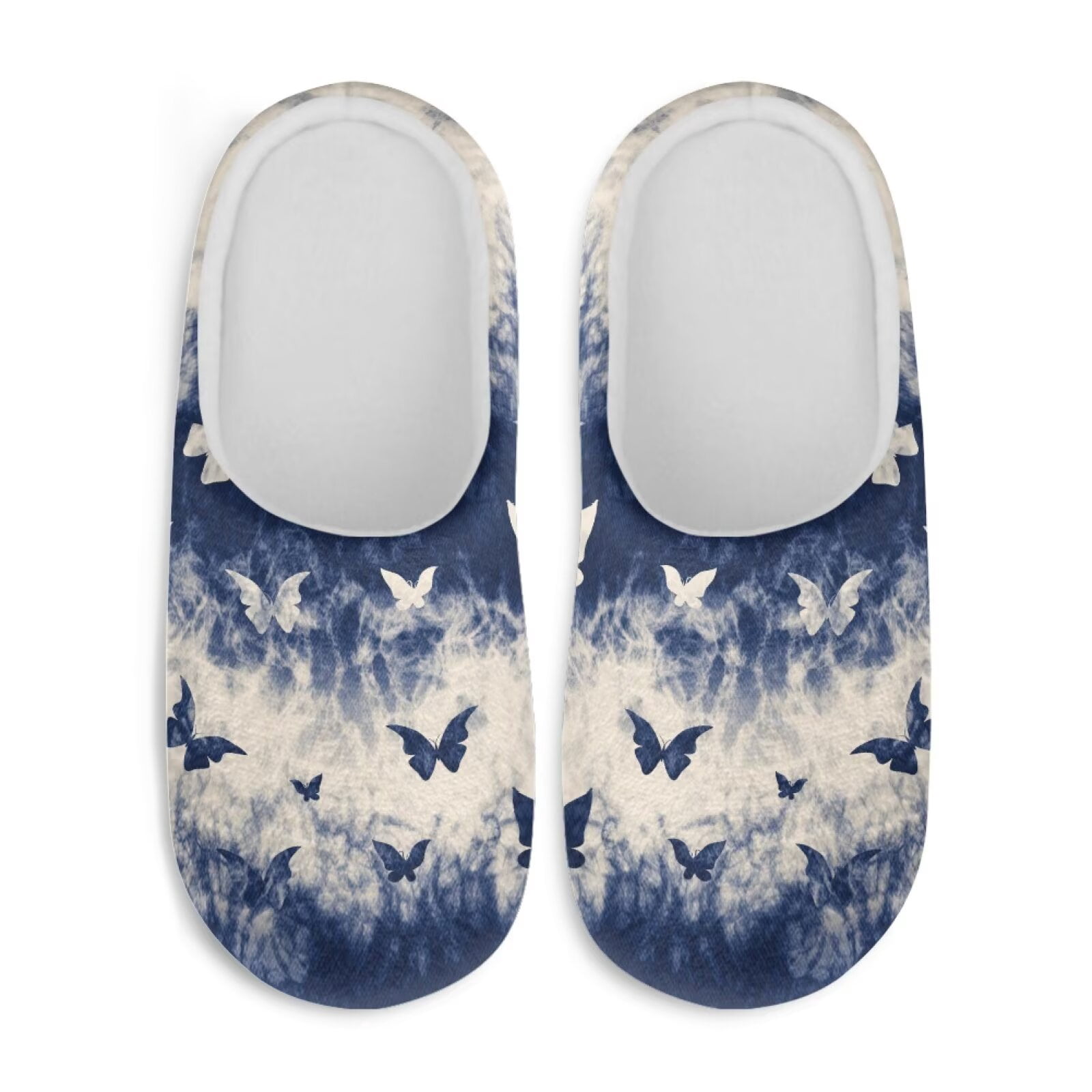 Chaqlin Art Flame Butterfly Cotton Slippers Soft Plush Warm Cozy Comfy ...
