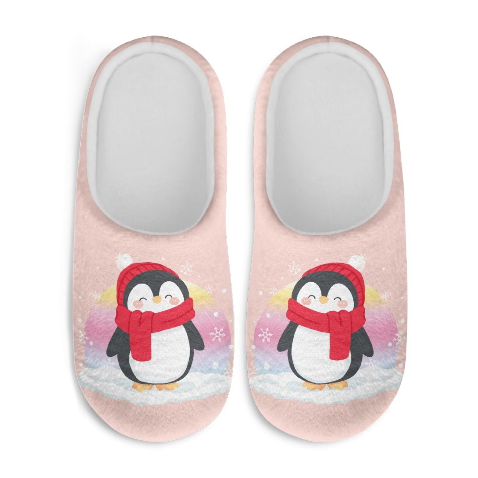 Chaqlin Cute Penguin Womens Indoor Outdoor Slippers Non Slip Rubber ...