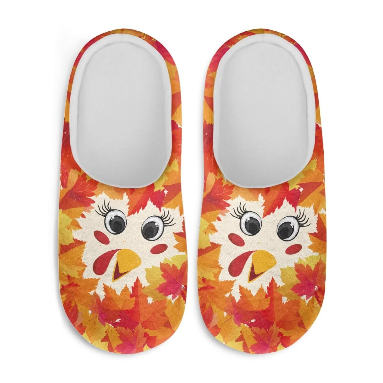 Chaqlin Maple Leaf Turkey Travel Slippers Lightweight Easy Slip On ...