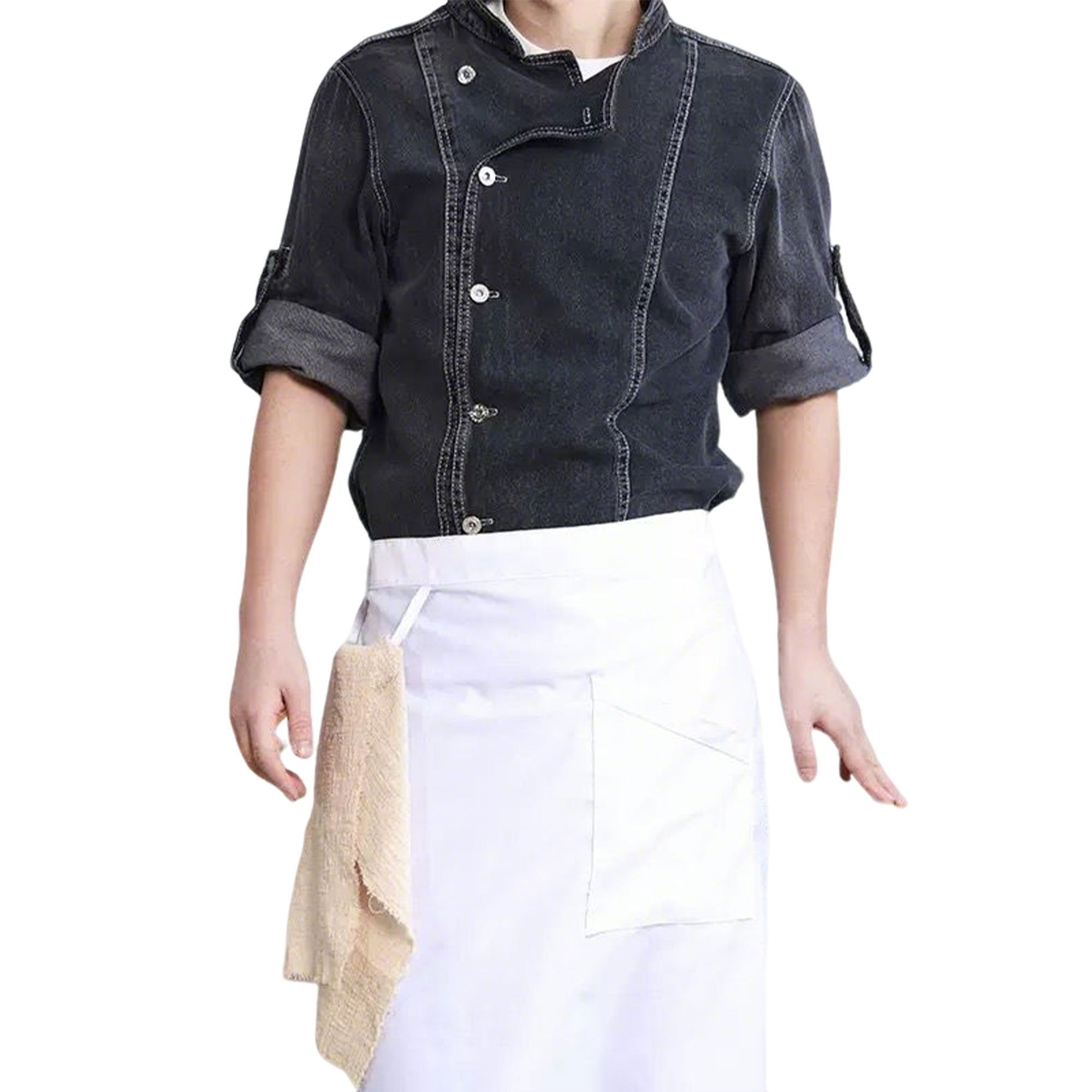 Chaqueta de Chef Men's Chef Jacket, Long Sleeve Bakery Catering Uniform ...