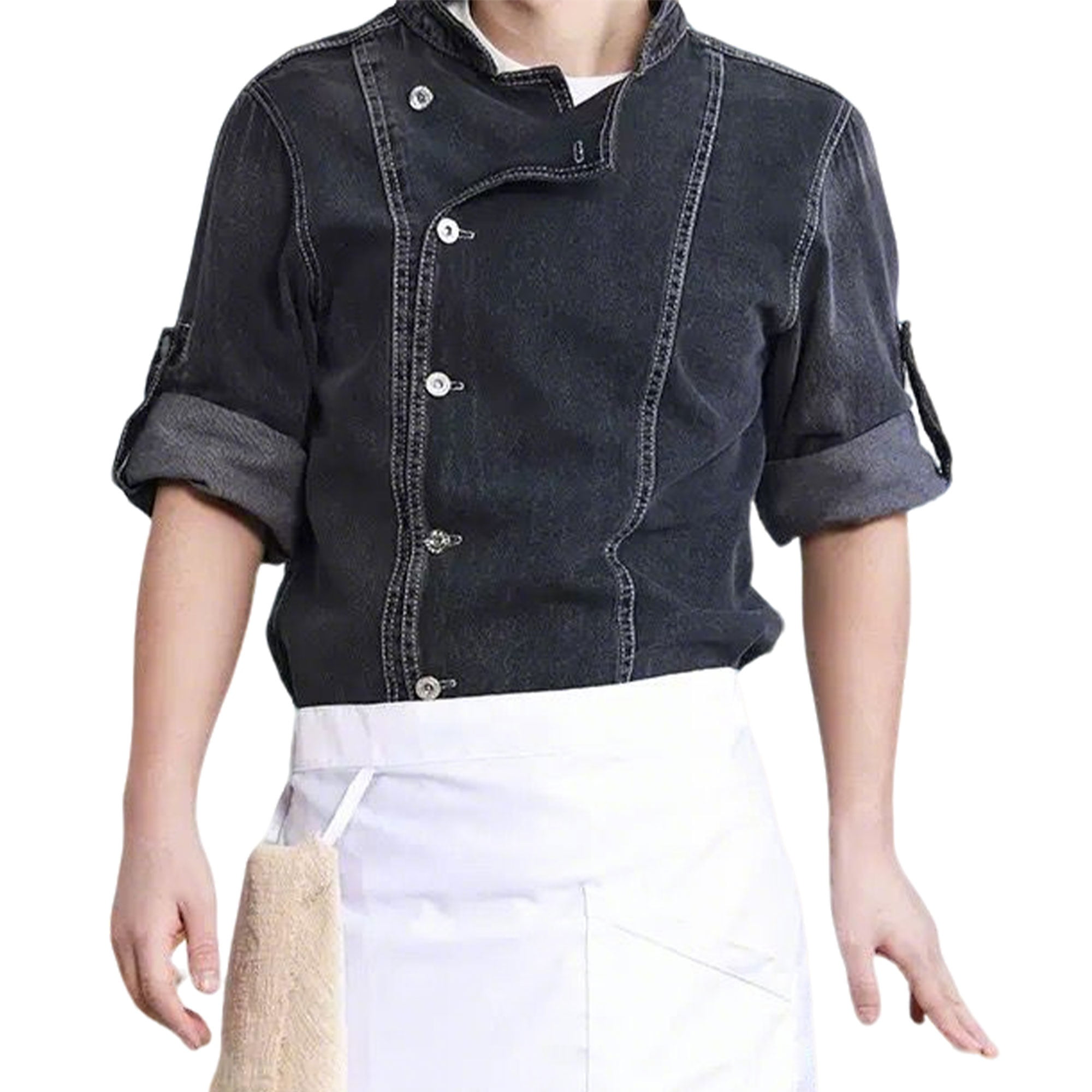 Chaqueta de Chef Men's Chef Jacket, Long Sleeve Bakery Catering Uniform ...