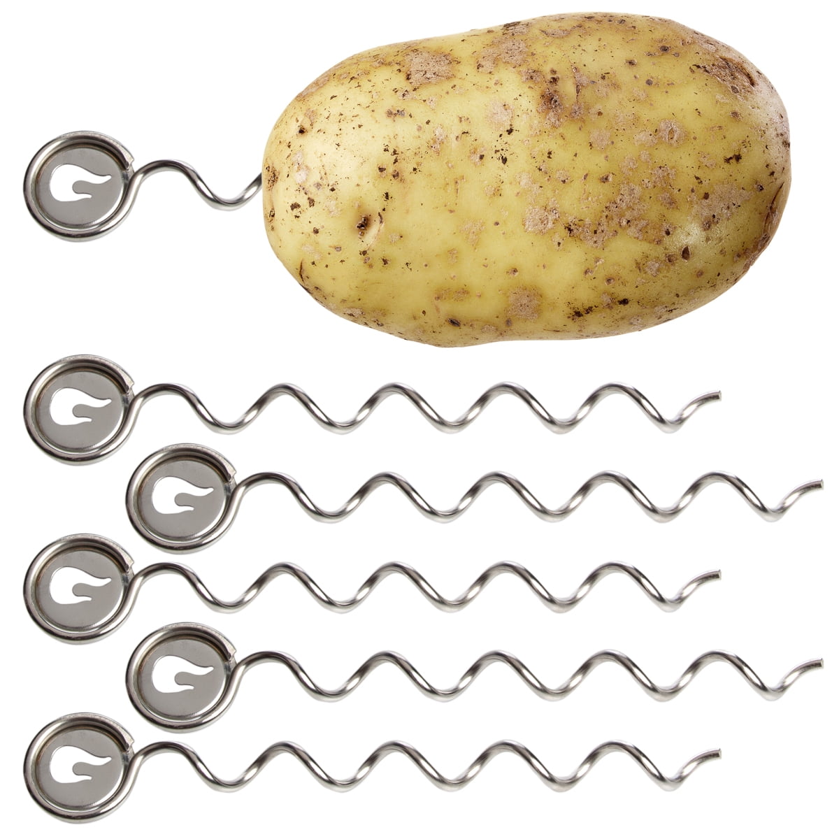 Char-Broil (6 Pack) Stainless Steel Potato Screws With Storage Case ...