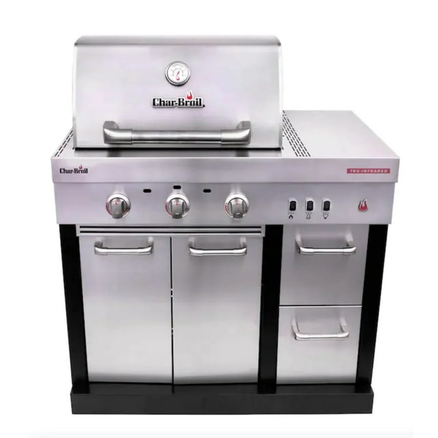 Char-Broil Medallion Series Modular Outdoor Kitchen Amplifire 3-Burner ...