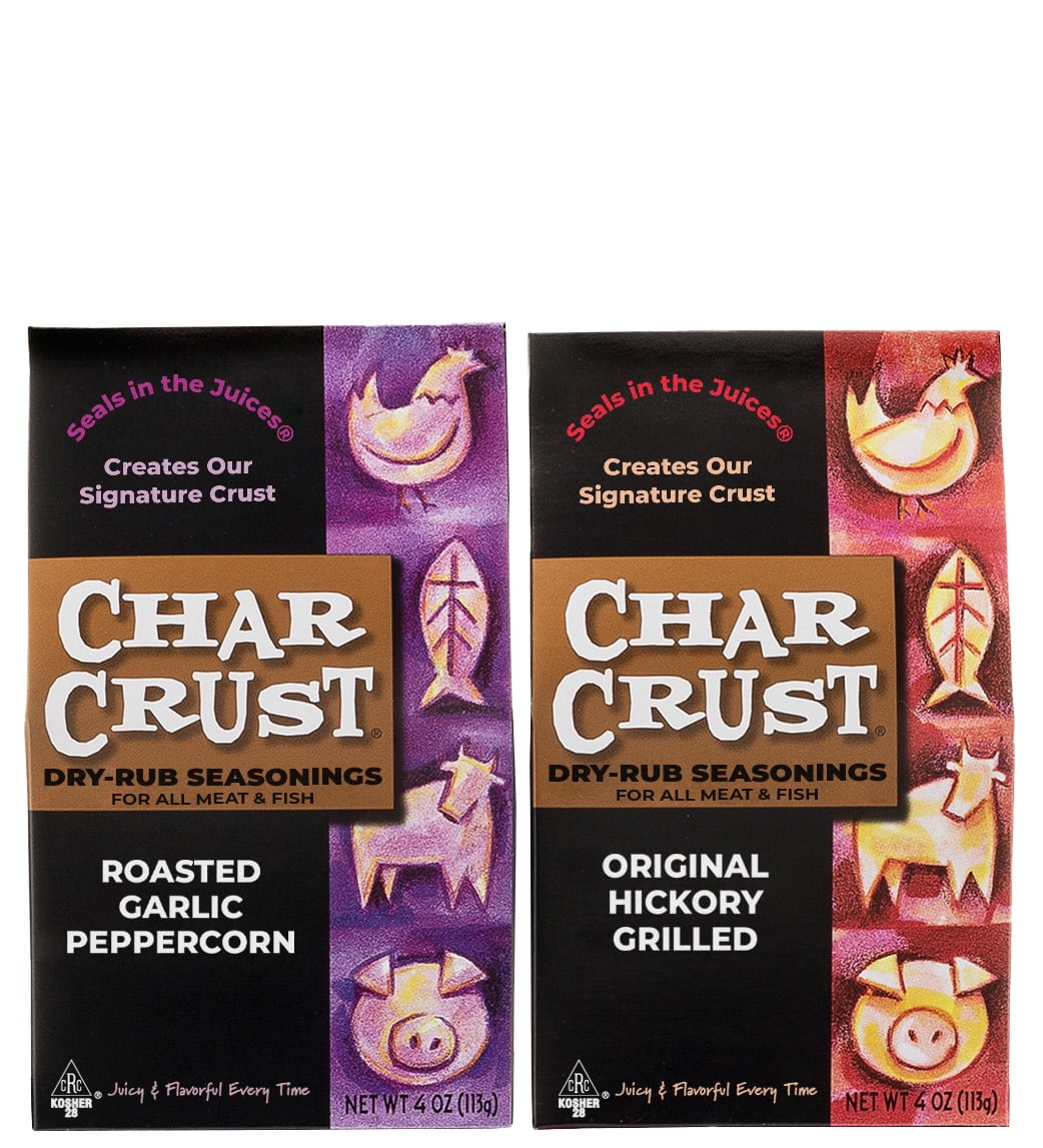Char Crust Hickory & Roasted Garlic Peppercorn 4oz, 2pk - Walmart.com