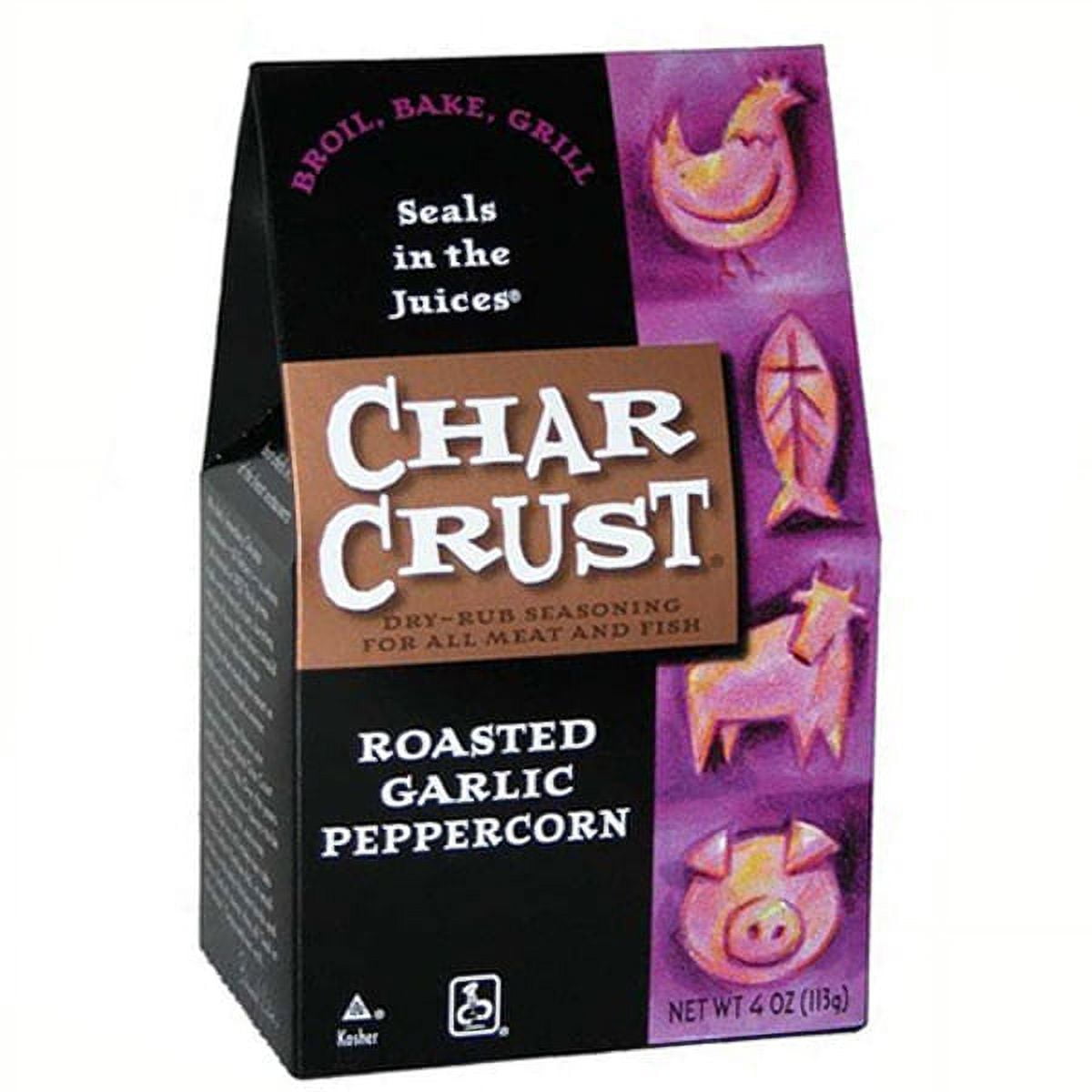 Char Crust Roasted Garlic Peppercorn Dry-Rub Seasoning - 4 oz Boxes - Walmart.com