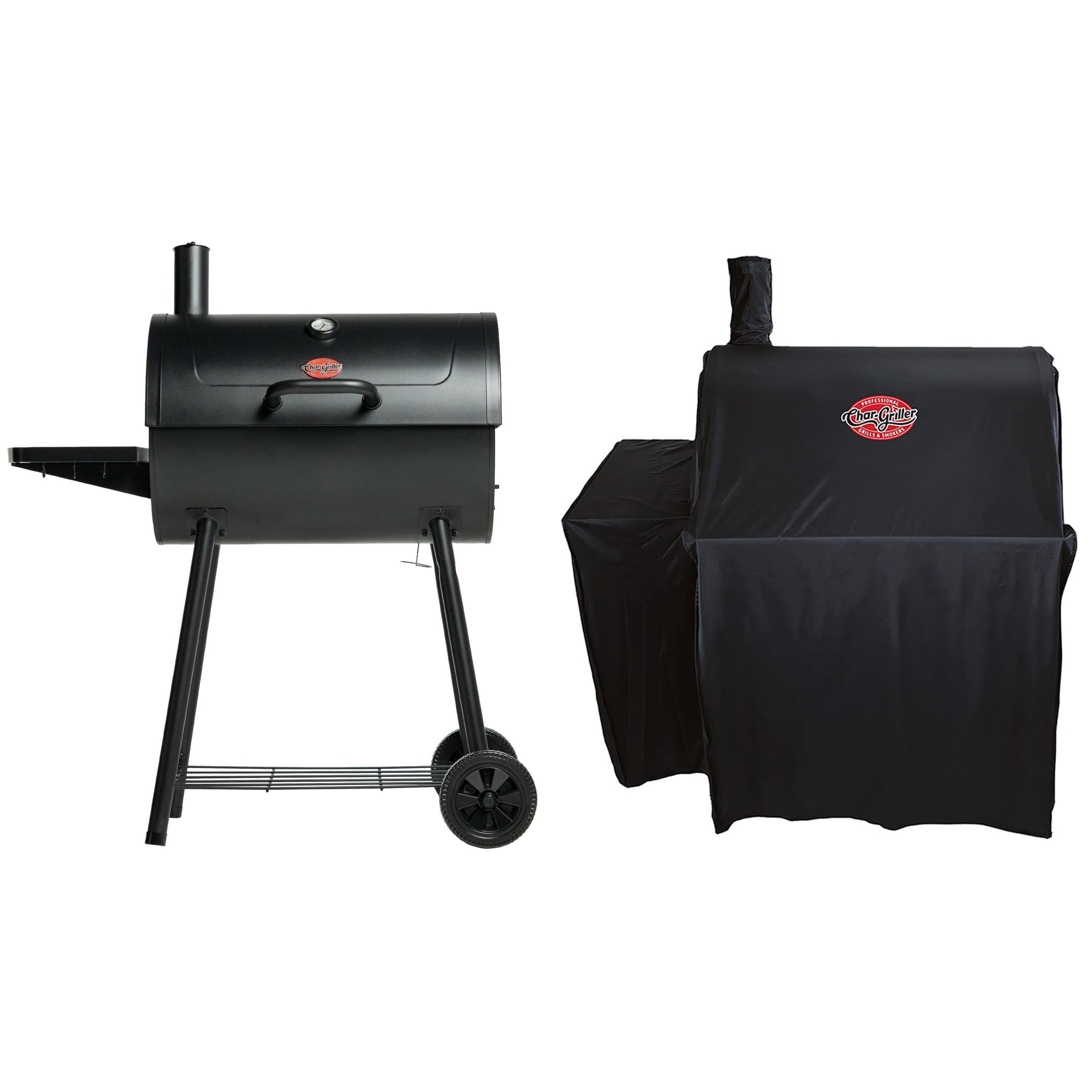 Char-Griller® Barrel Pro™ Charcoal Barrel Grill wcover - Walmart.com